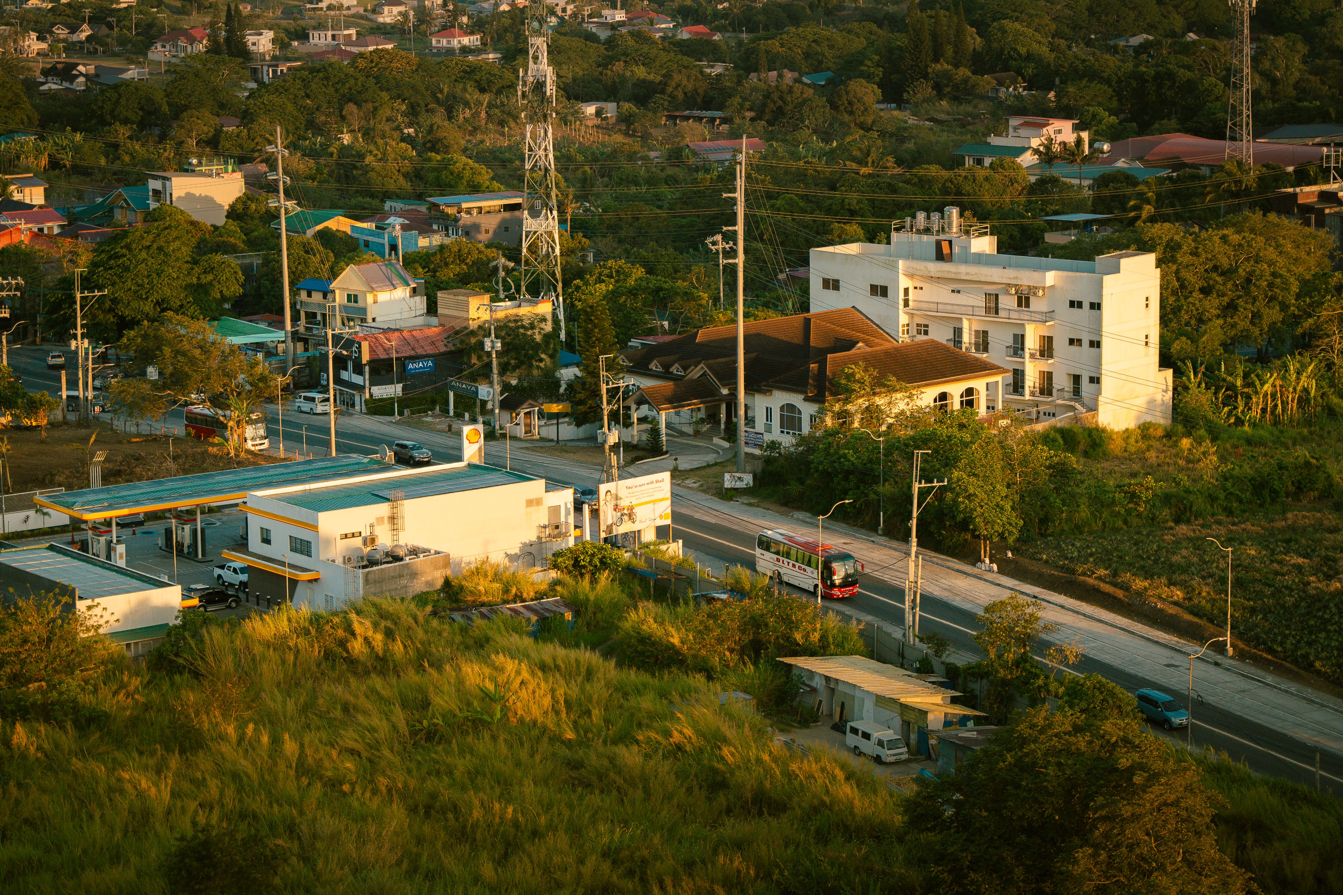 Top View of Buildings Surrounded by Nature · Free Stock Photo