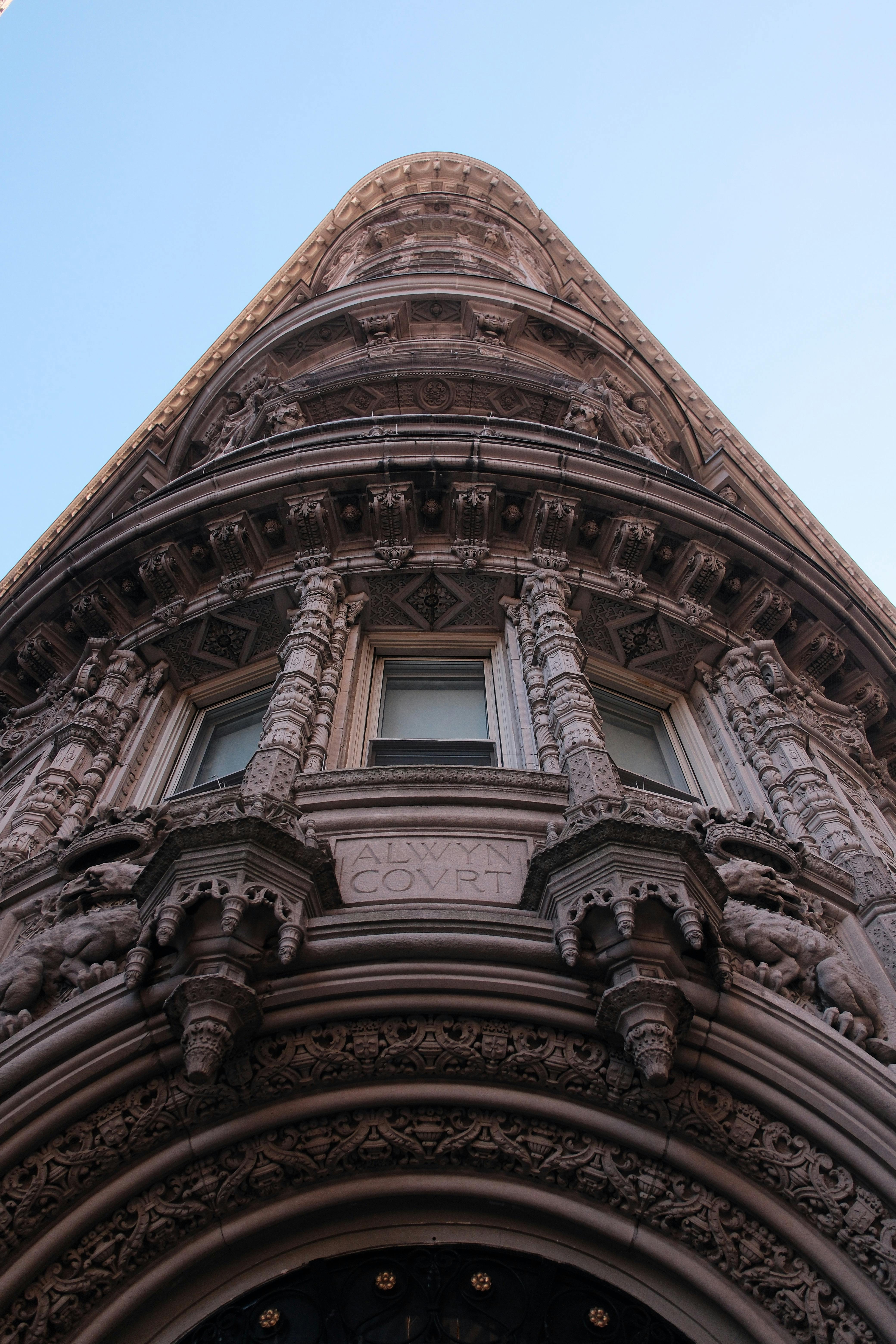 Low Angle Shot of the Alwyn Court Building in Midtown Manahttan, New ...