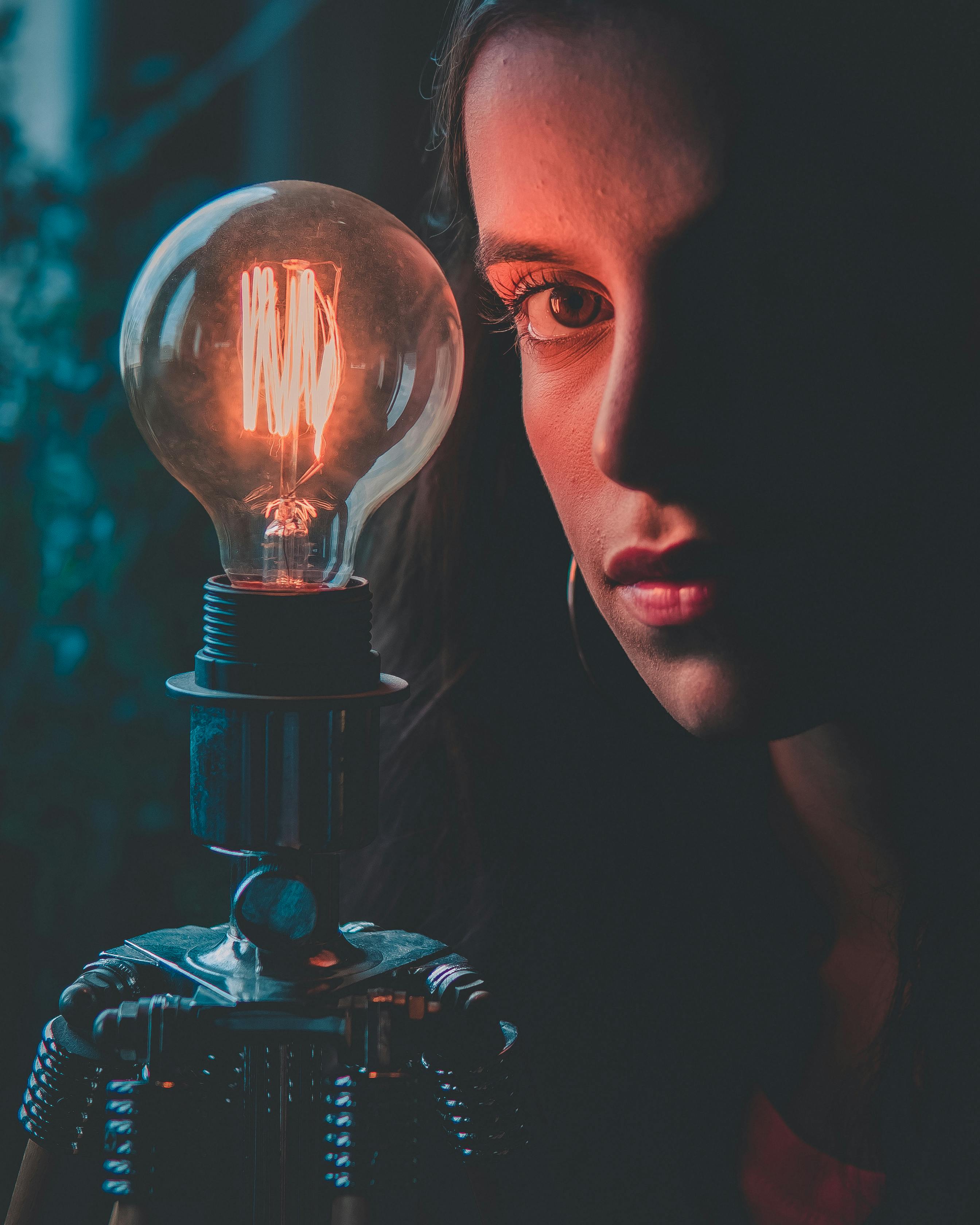 Person Reaching Led Light · Free Stock Photo