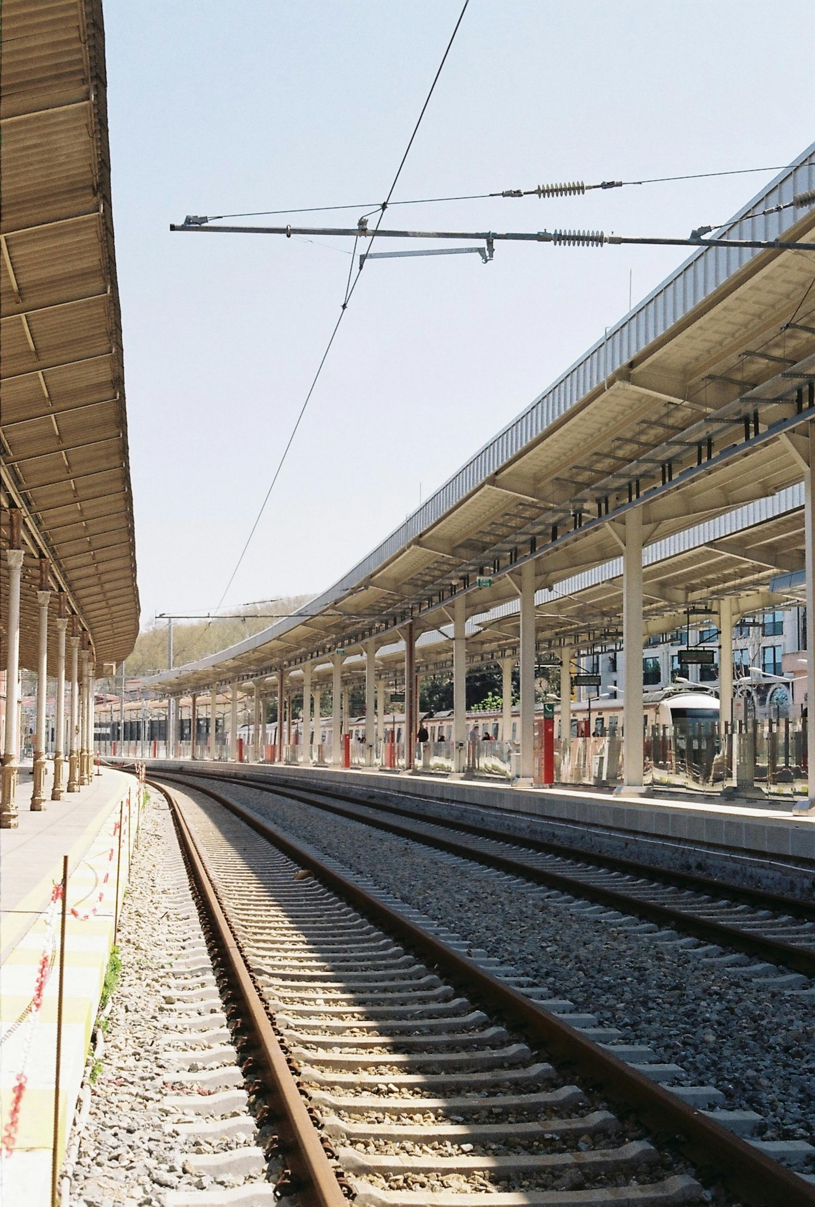 Rails at a Train Station · Free Stock Photo