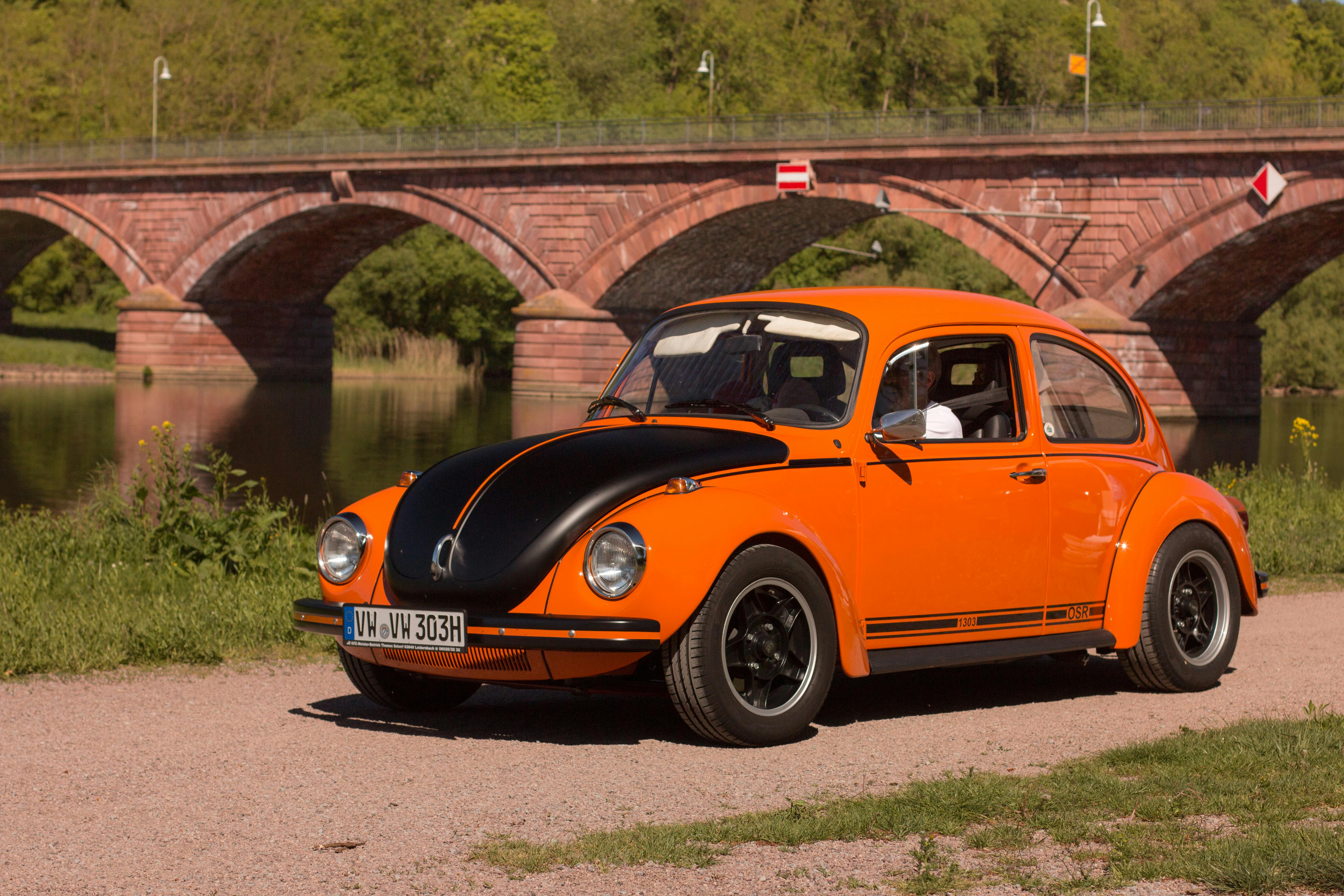Volkswagen Garbus Standing by the River · Free Stock Photo