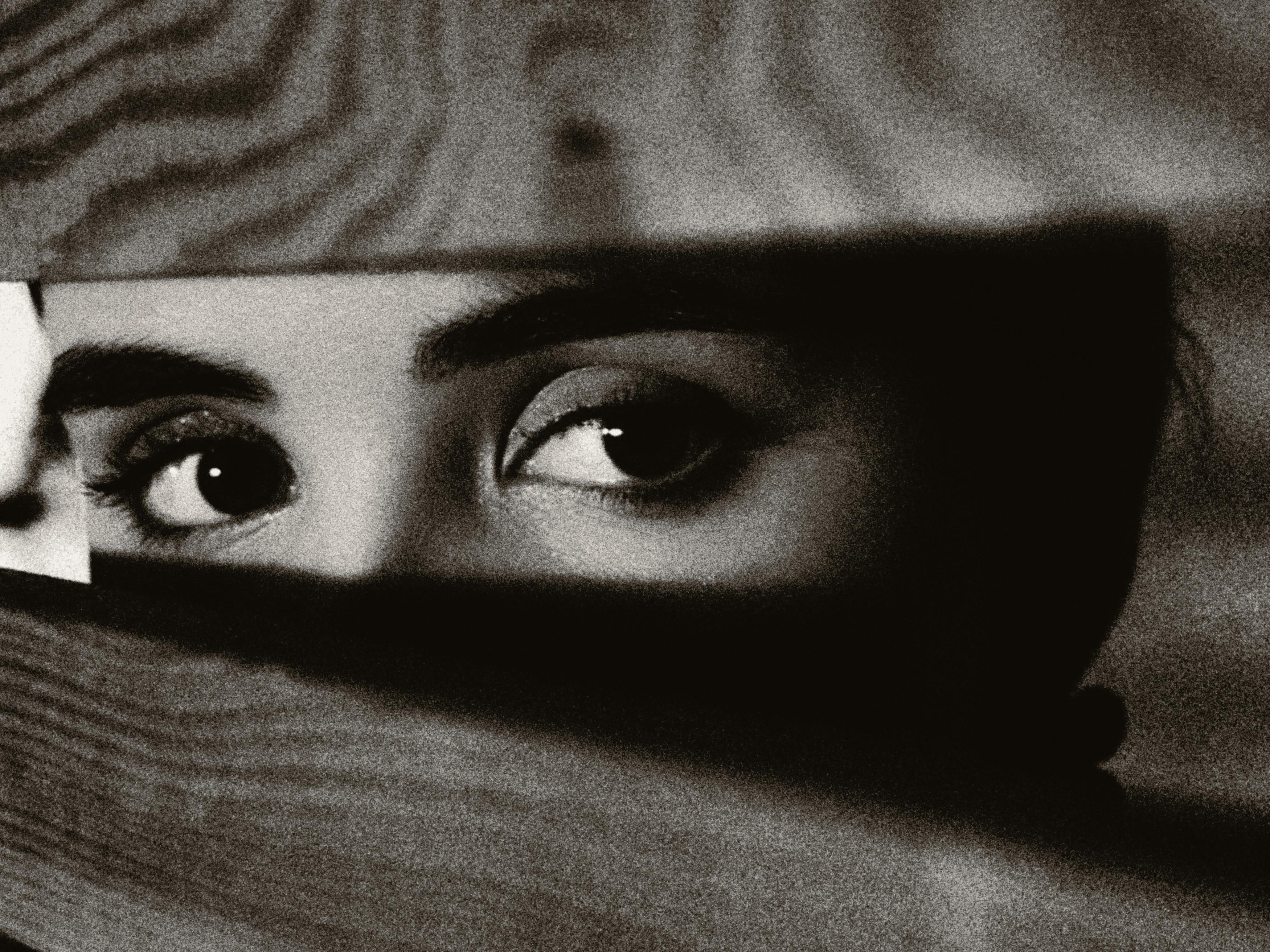 Woman Eyes in Gap between Planks · Free Stock Photo