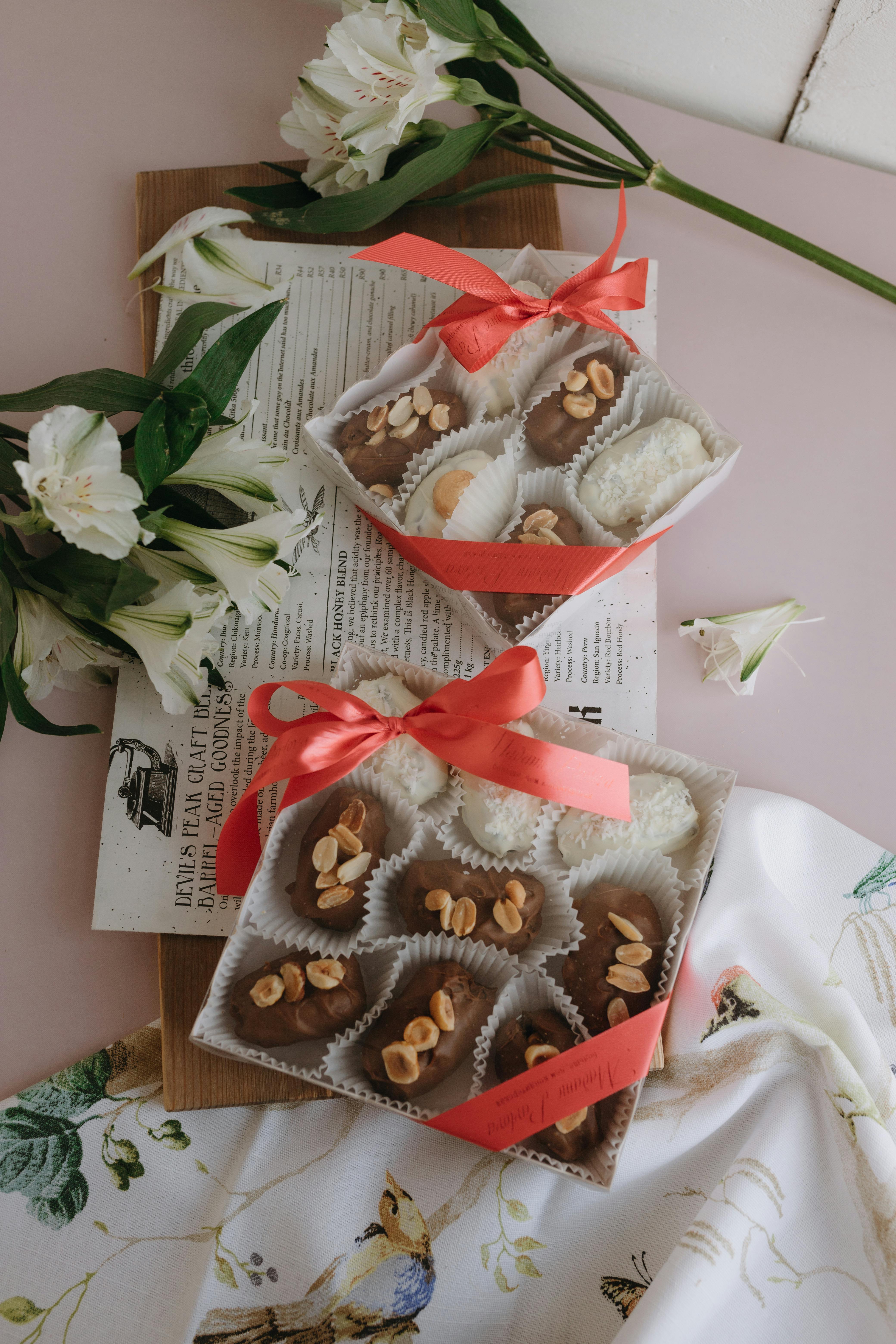 Chocolate Pralines in Boxes · Free Stock Photo