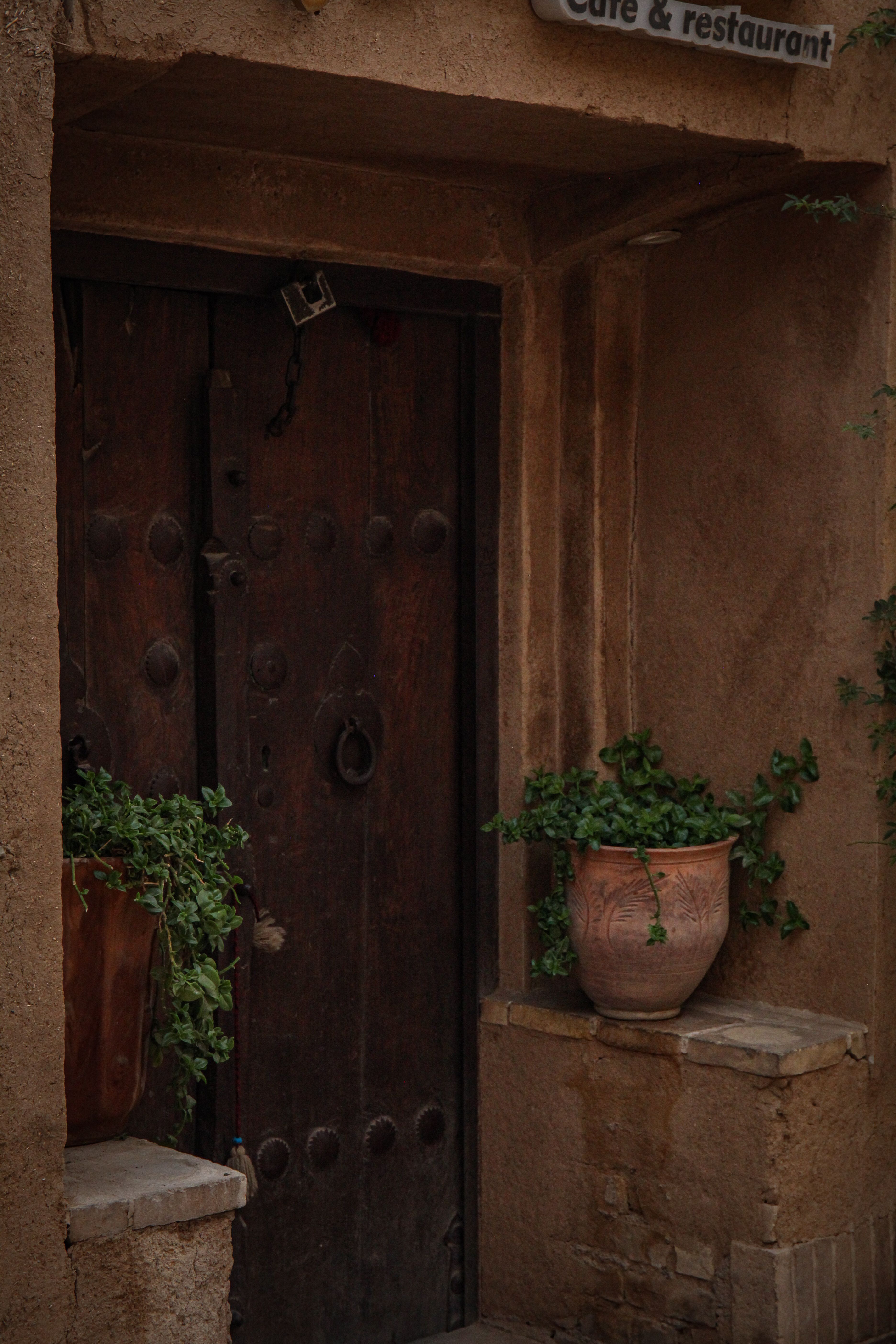 Vintage Door of Cafe · Free Stock Photo
