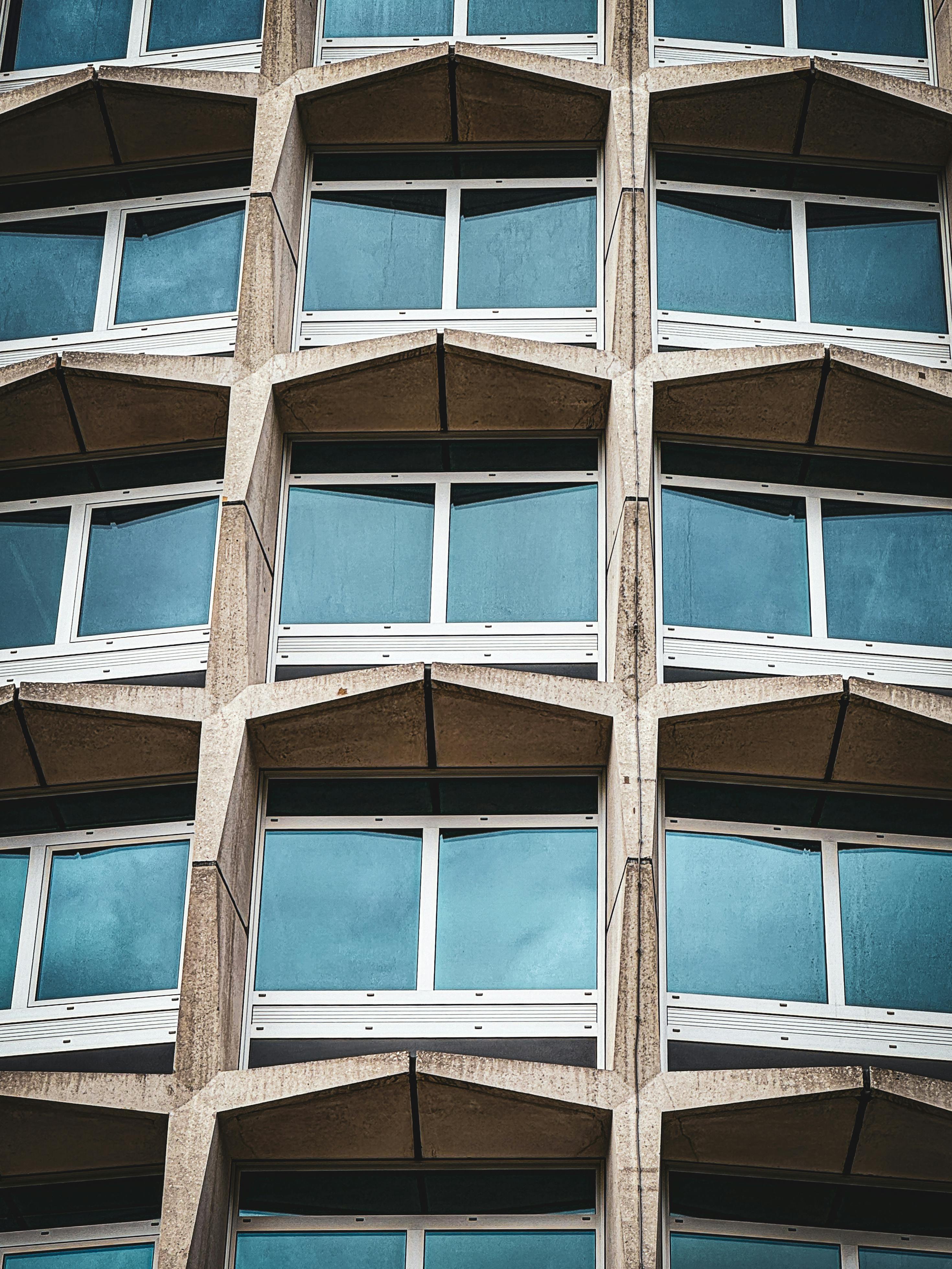 Close-up of the Facade of the Centre Point Building in Central London ...