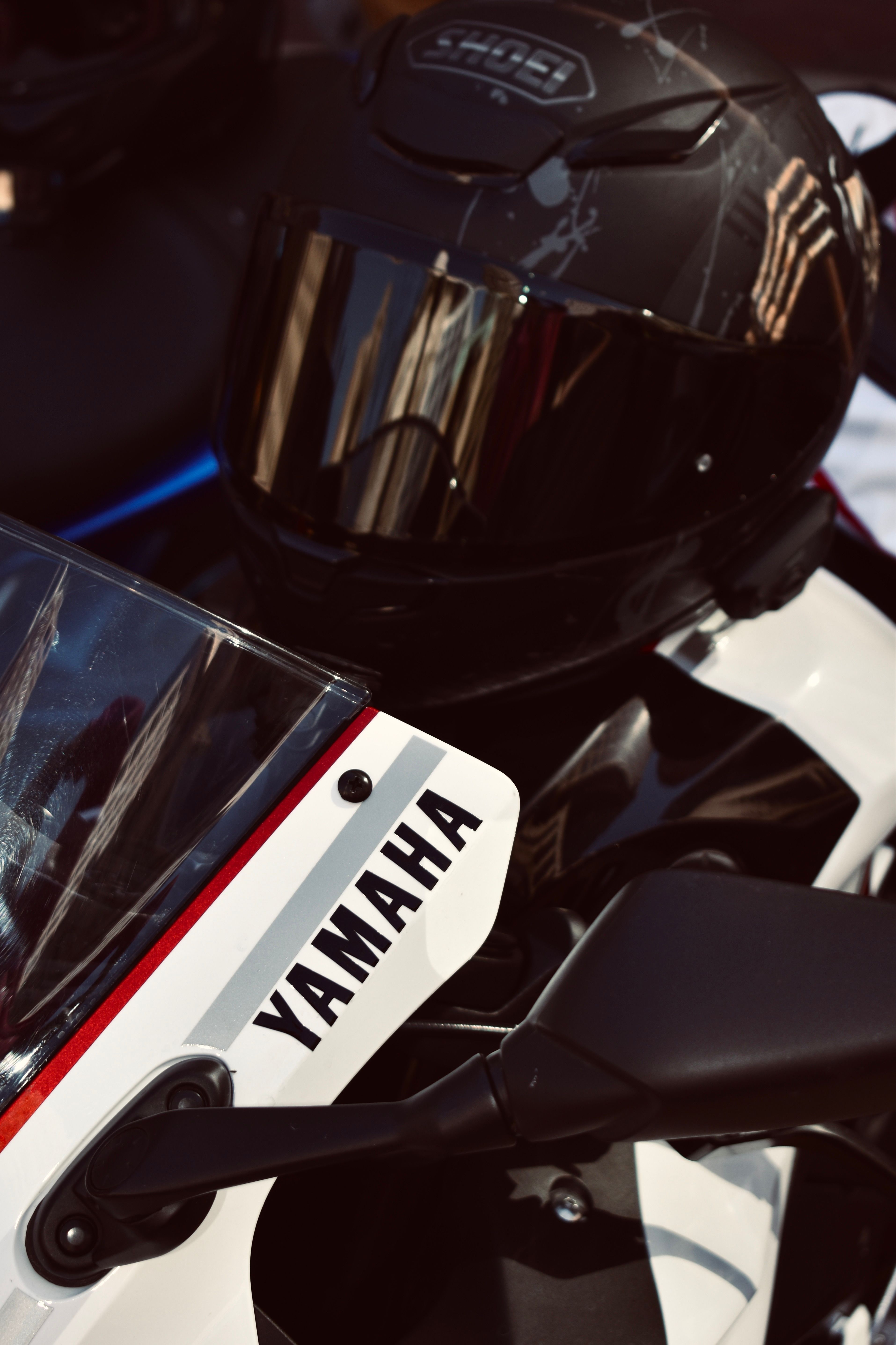 Helmet on a Motorbike · Free Stock Photo