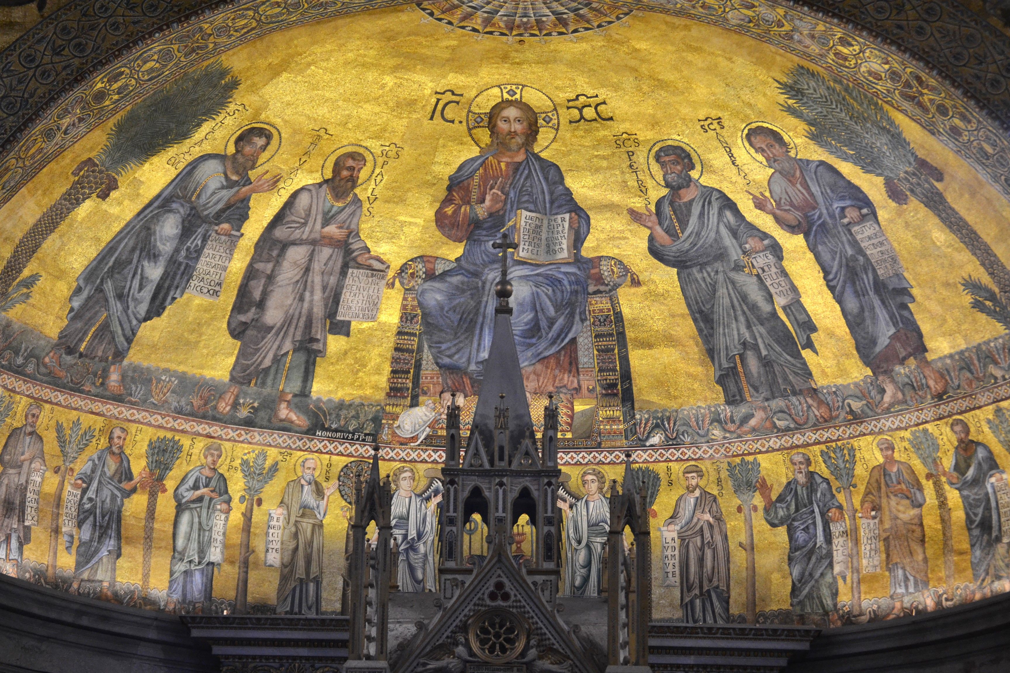 Wall in Basilica of Saint Paul in Rome in Italy · Free Stock Photo