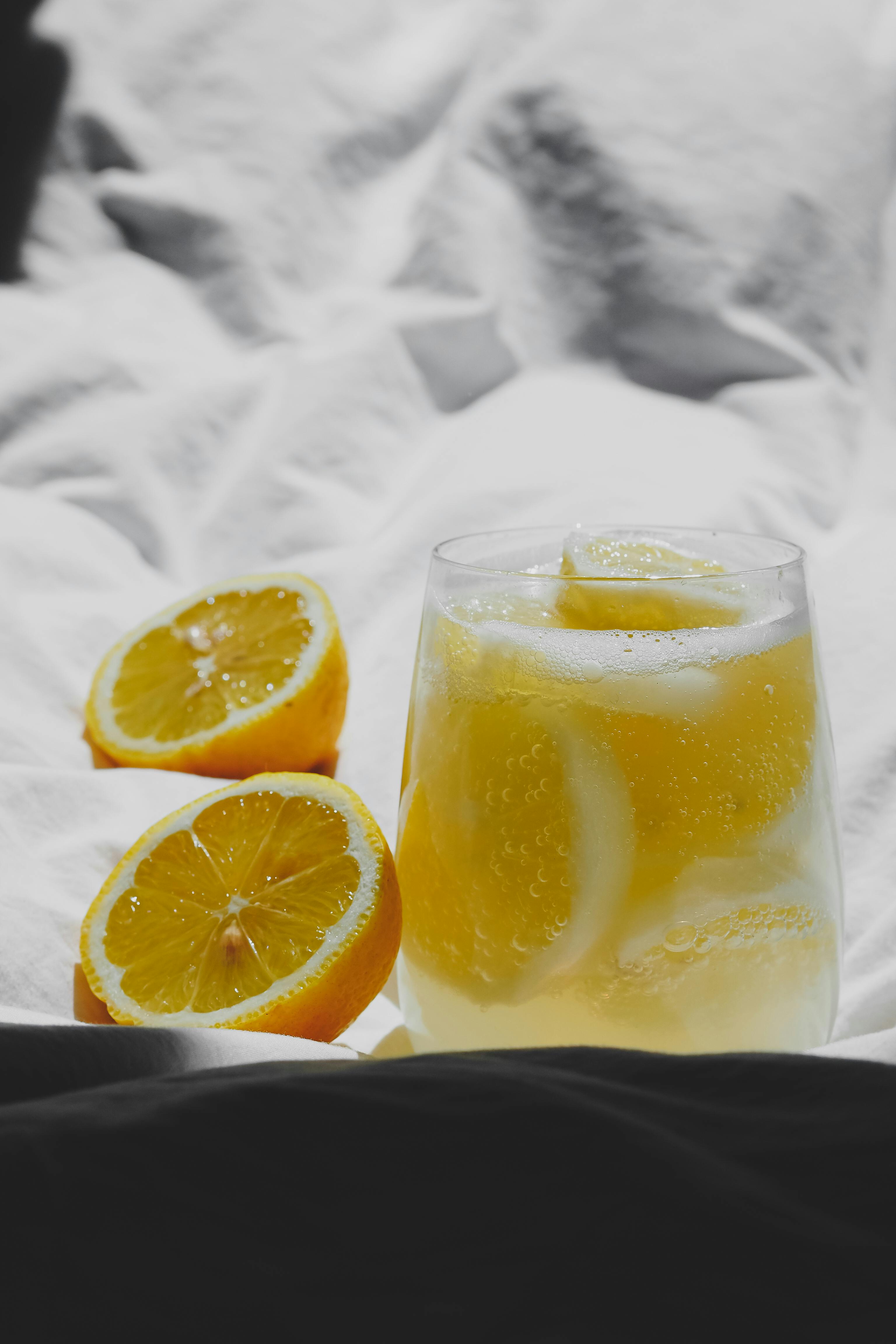 Sliced Lemon on Ice Water · Free Stock Photo