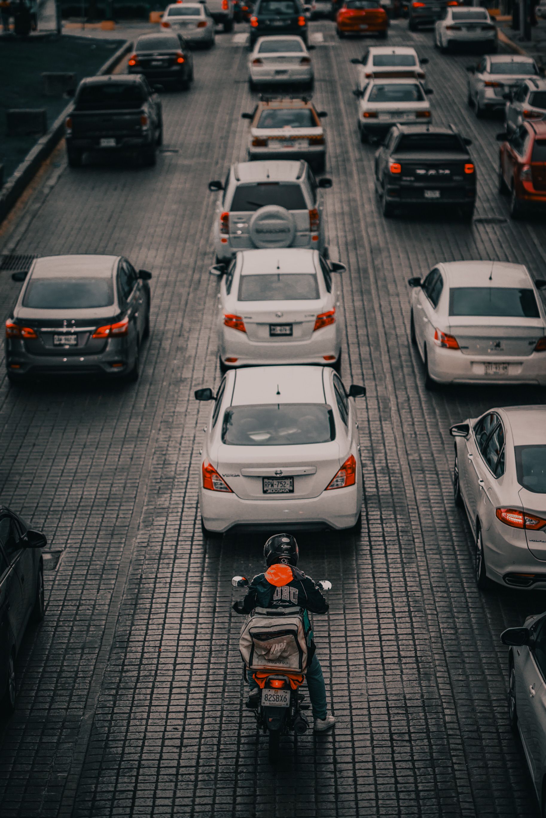 Cars in a Traffic Jam · Free Stock Photo
