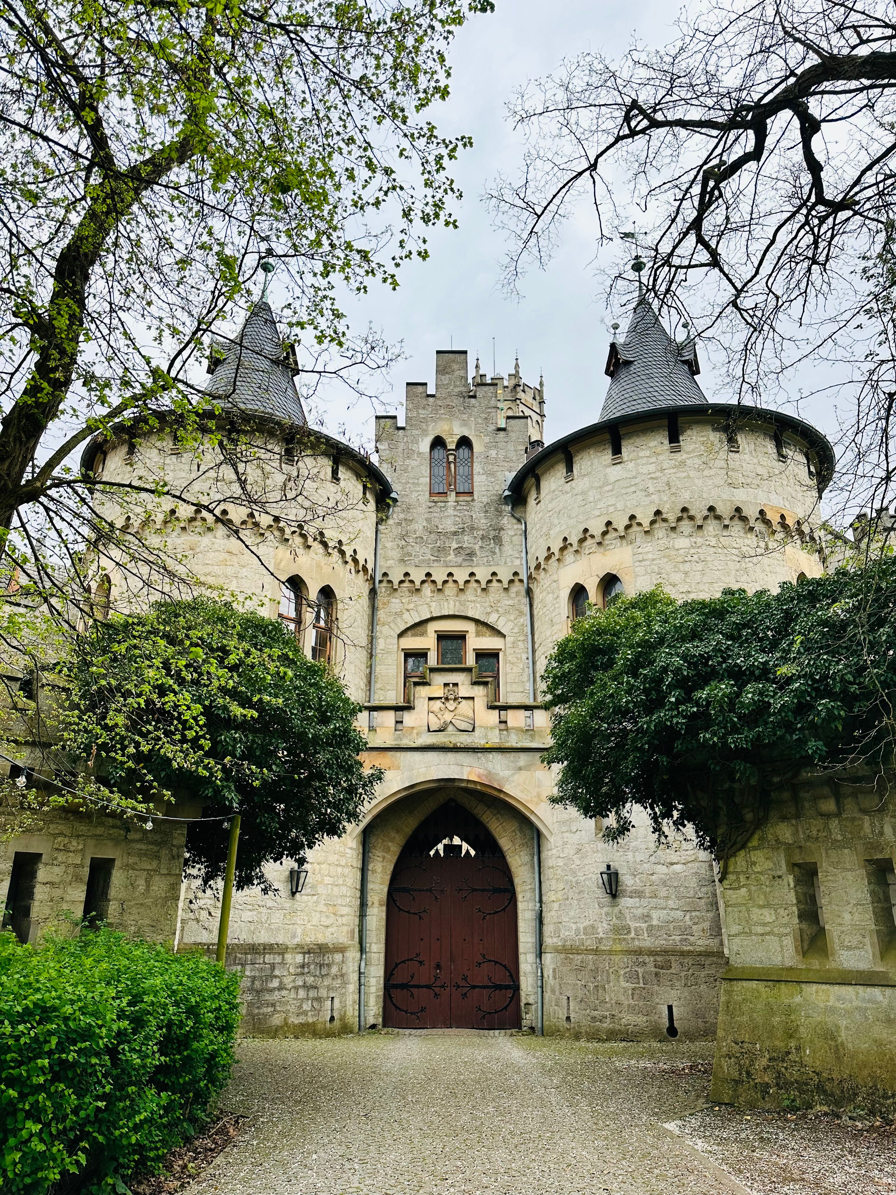 Gate of the Neo-Gothic Marienburg Castle in Pattensen Germany · Free ...