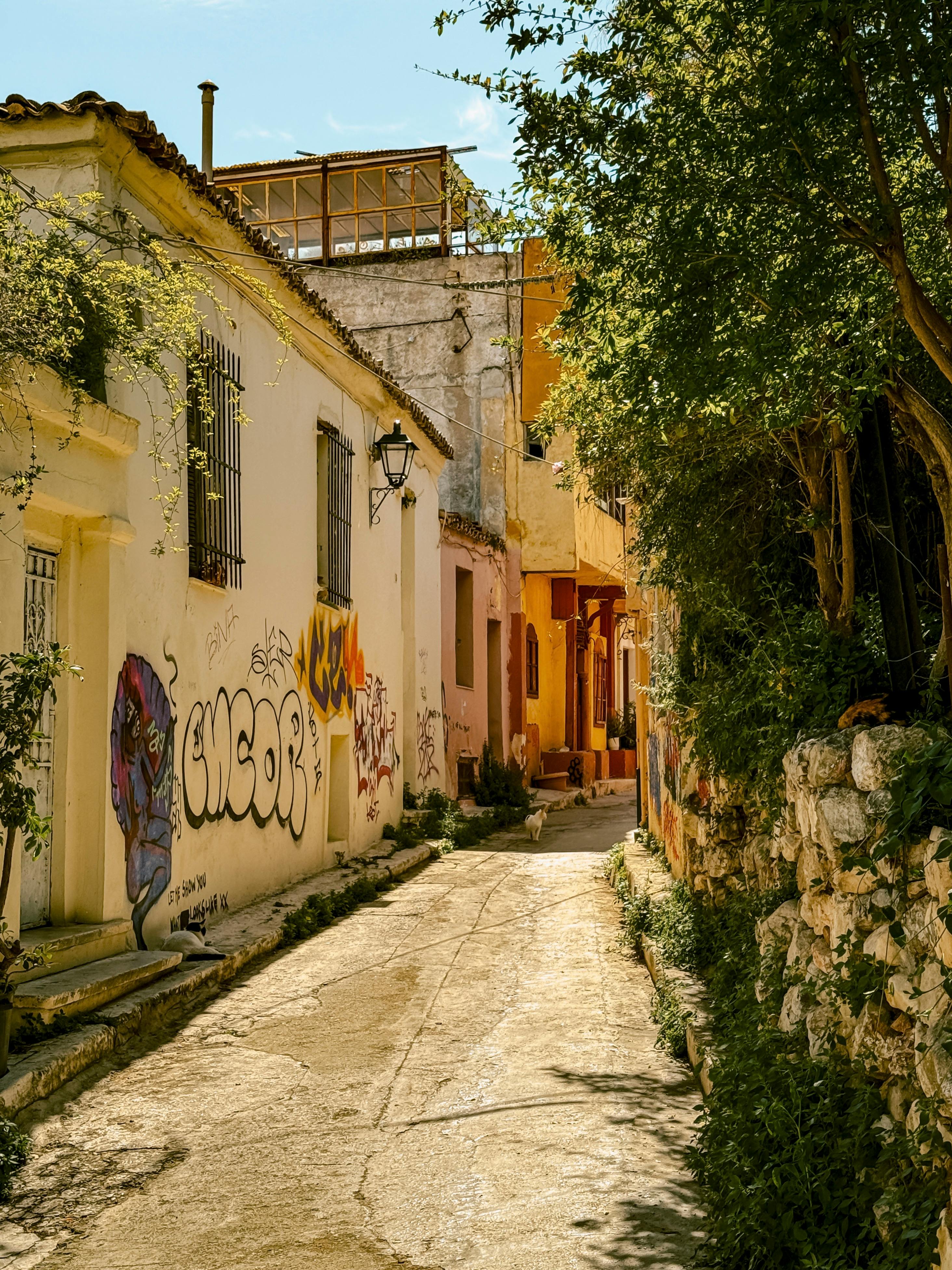 A Narrow Alley between Buildings in a Town · Free Stock Photo