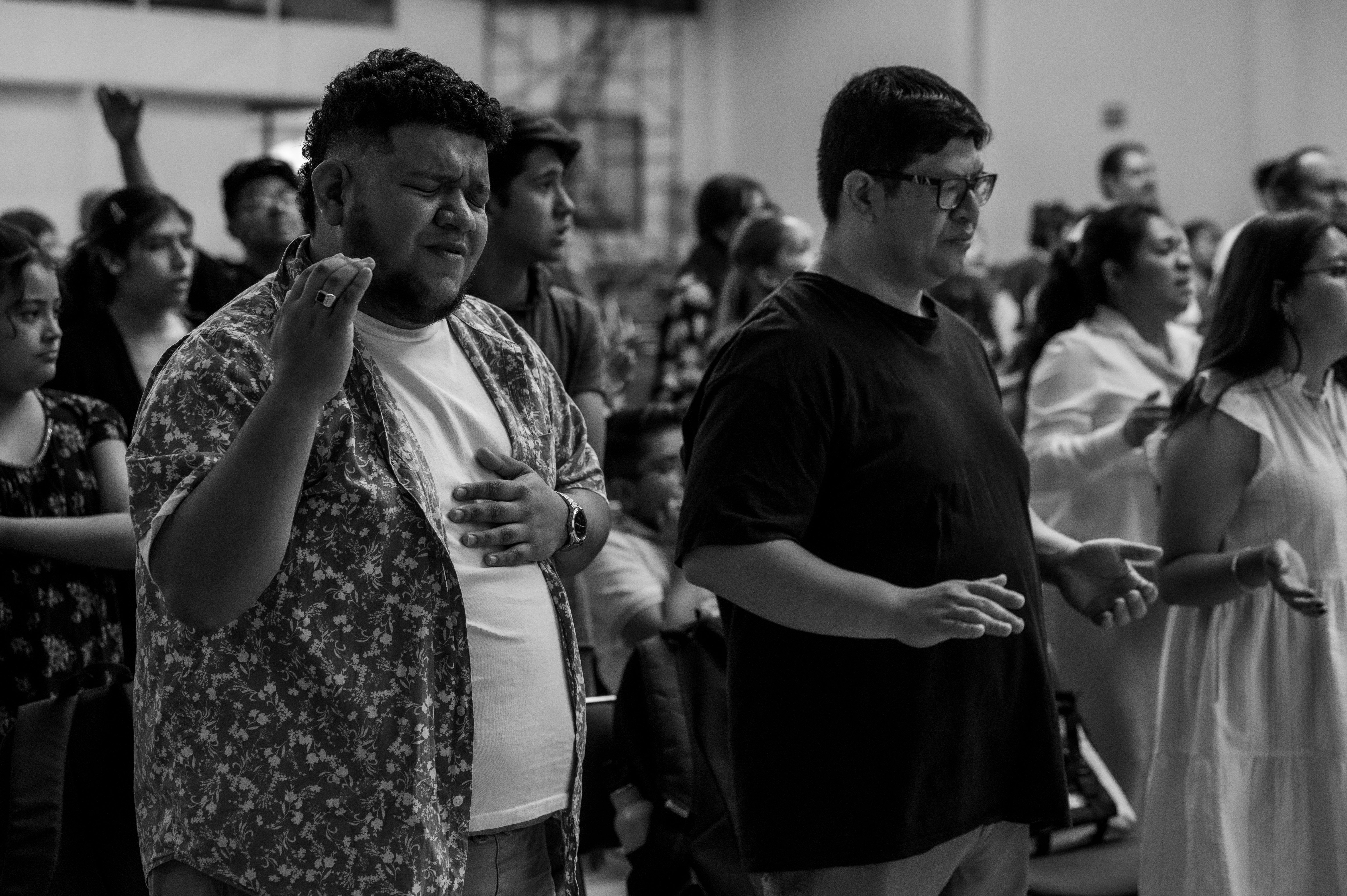 Men Praying at Gathering · Free Stock Photo