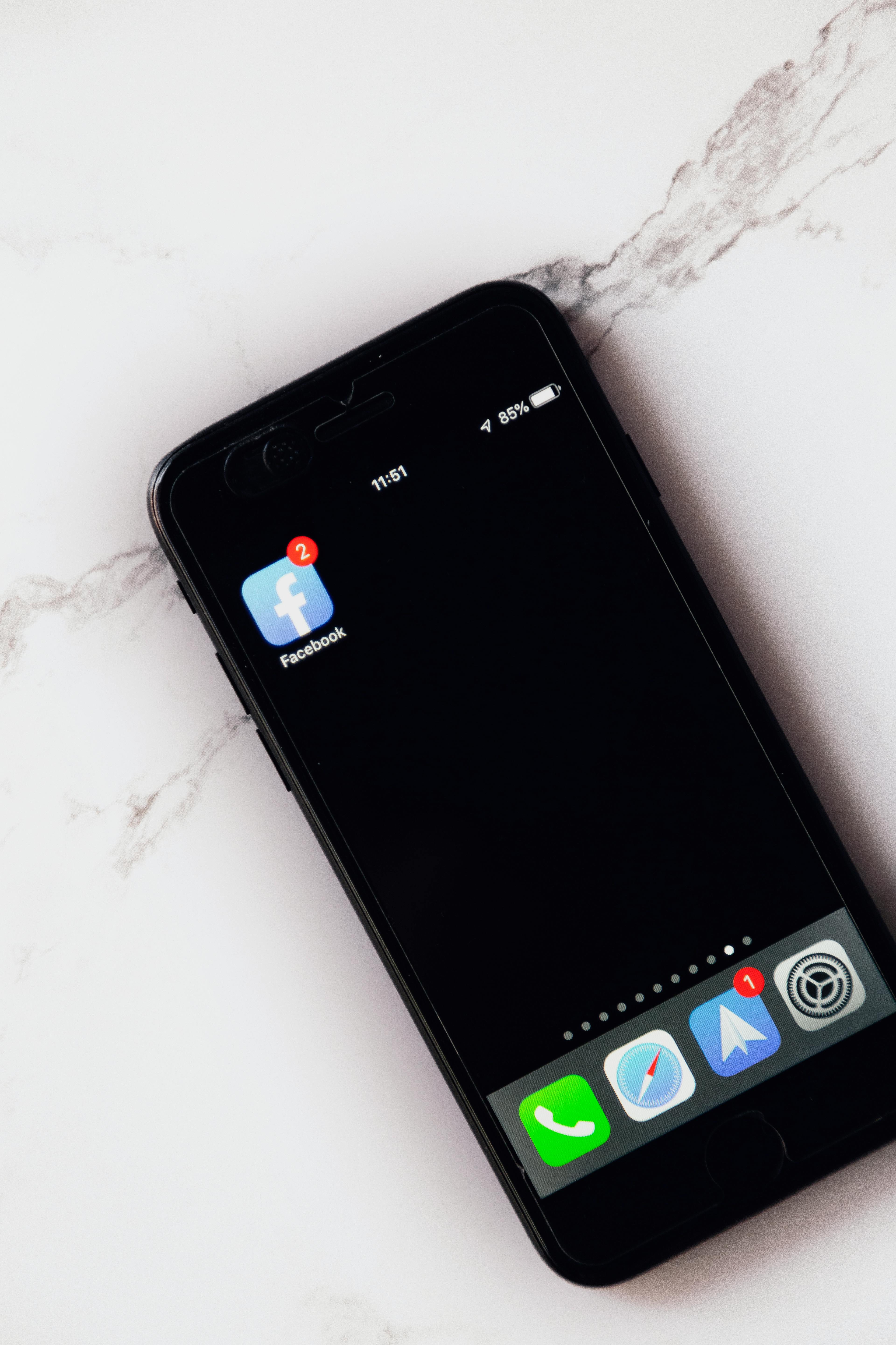 Smartphone on a Marble Countertop · Free Stock Photo