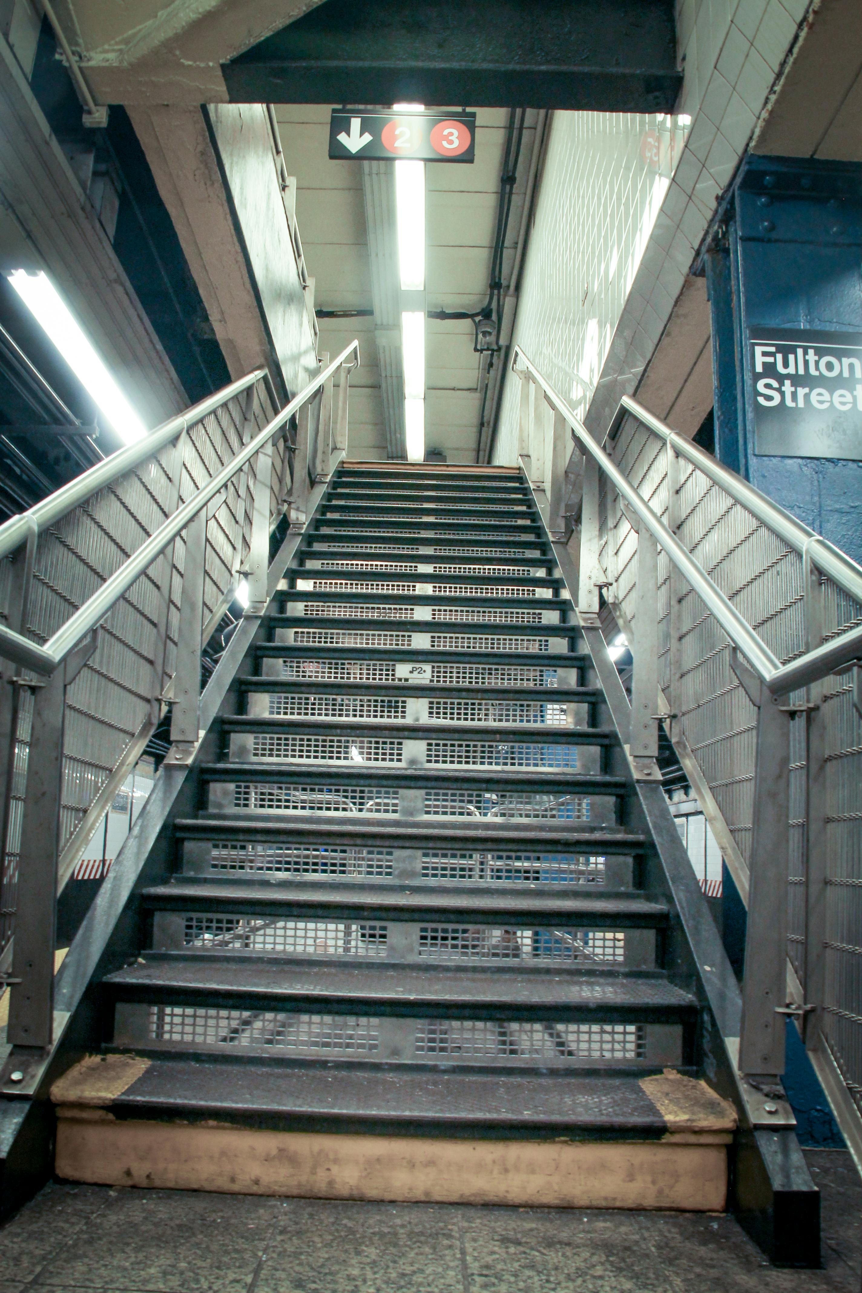 Free stock photo of newyork, silver, stairs