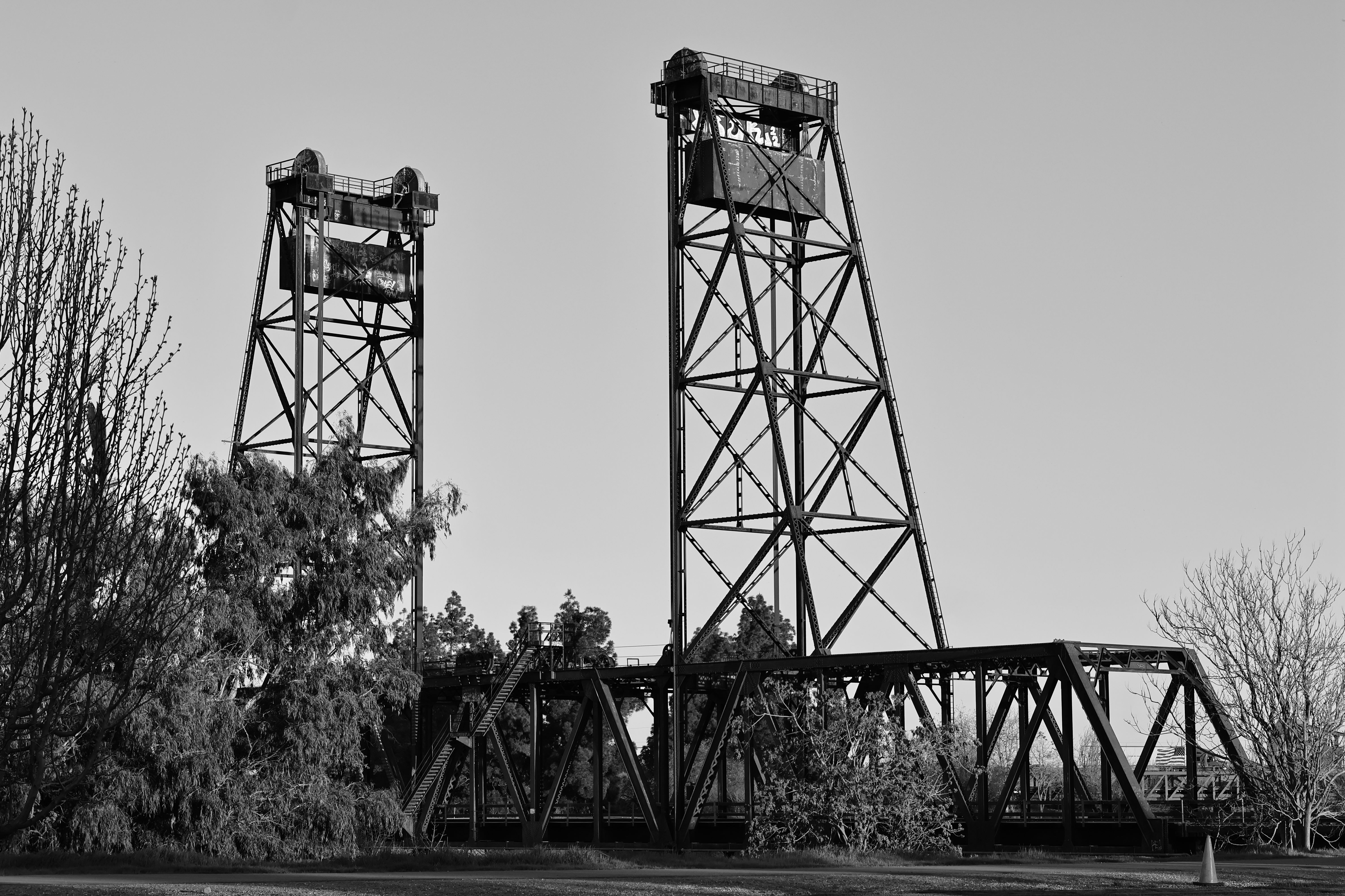 Mossdale Railroad Bridge Over San Joaquin River · Free Stock Photo