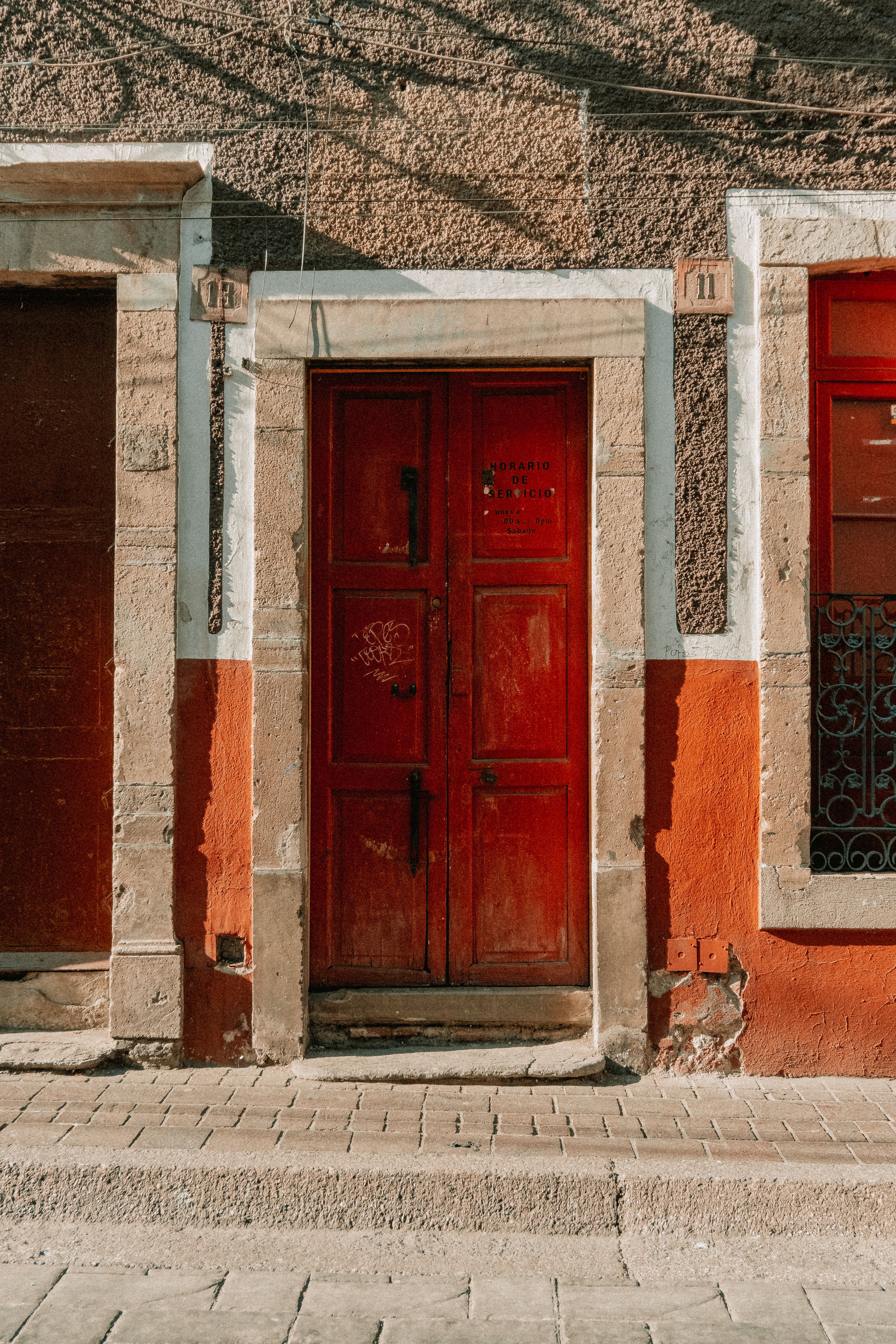Wooden Door of Tenement · Free Stock Photo