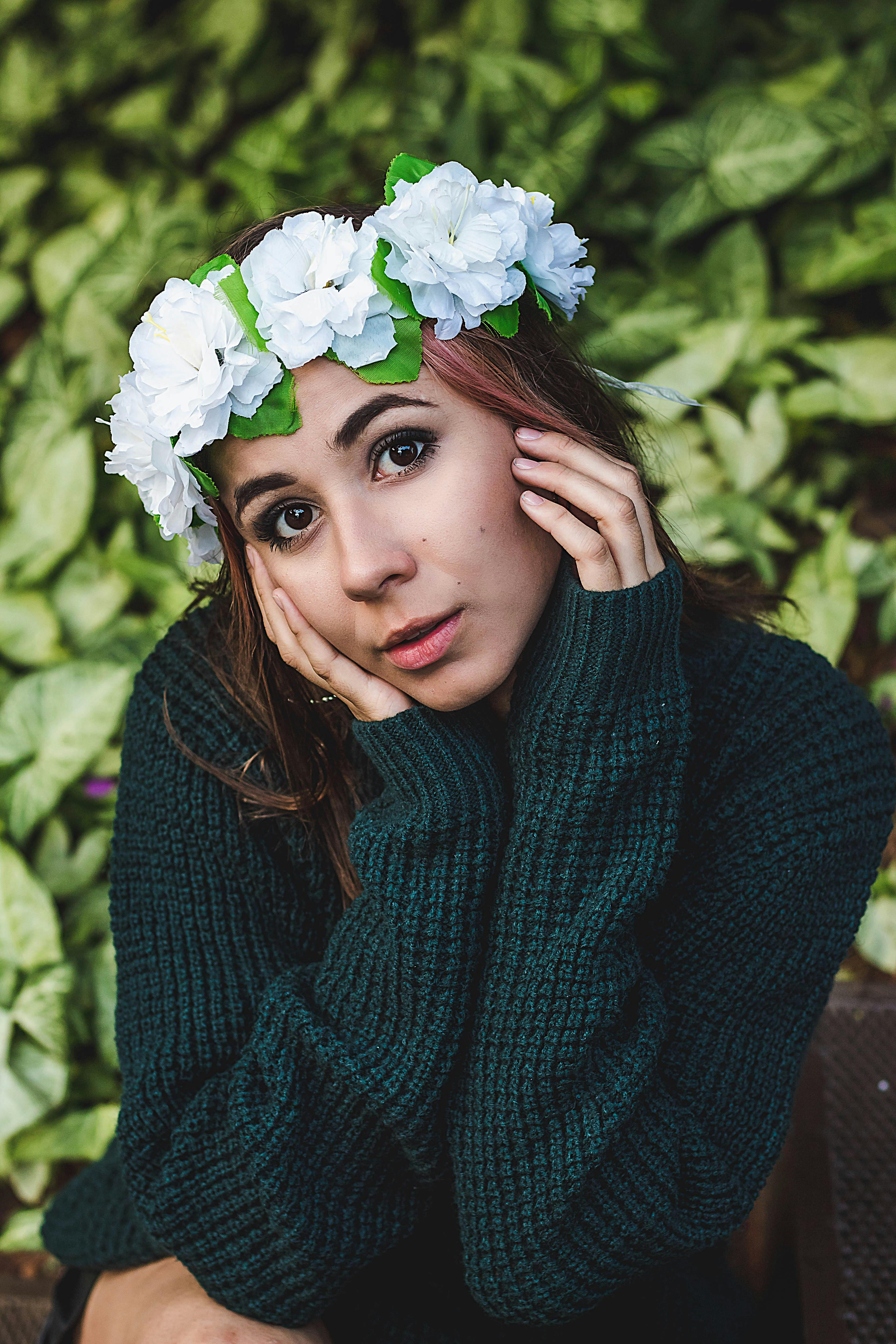 Woman In Black Sweater · Free Stock Photo