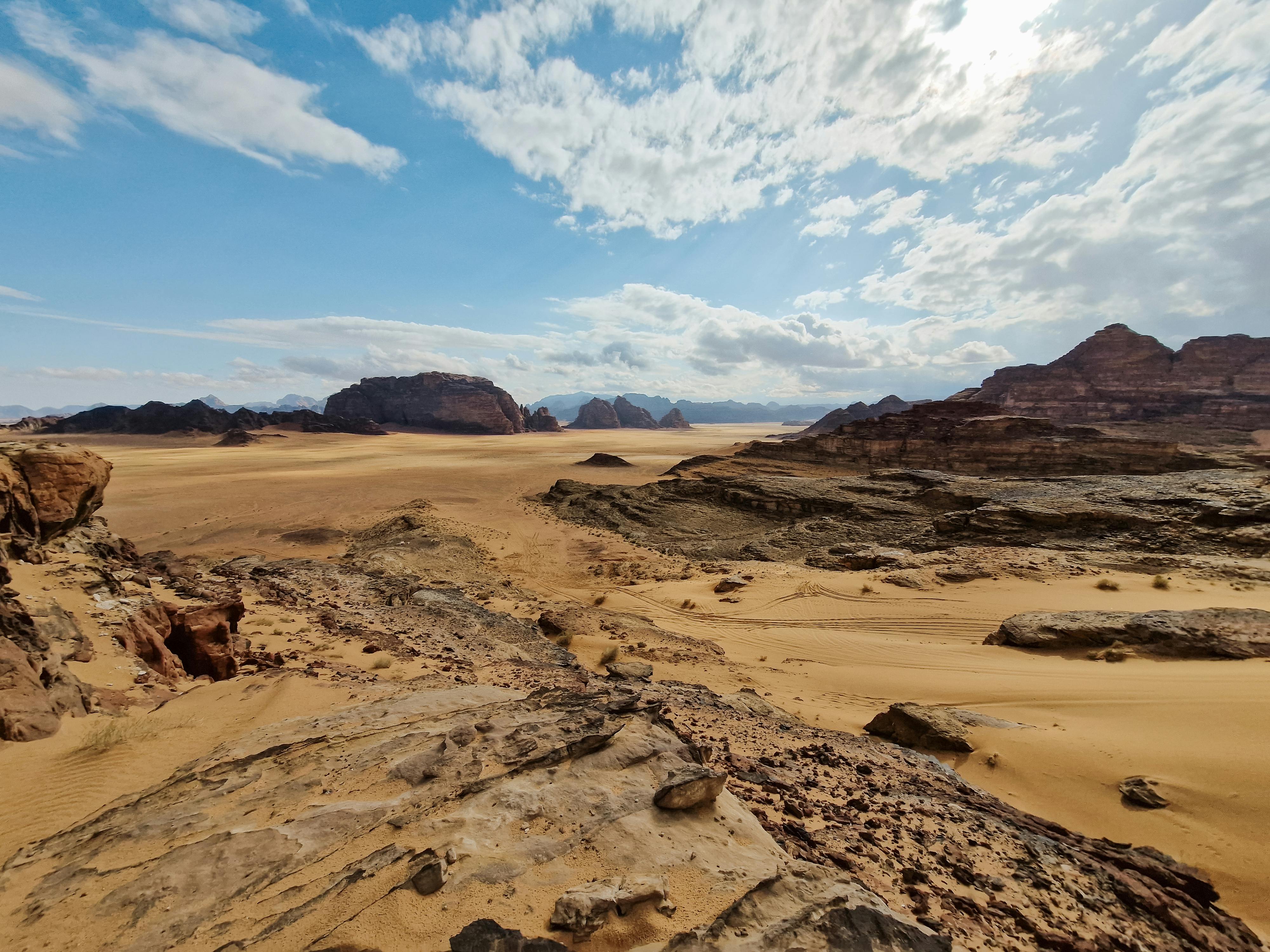 Barren Rocky Mountains and Hills in the Desert · Free Stock Photo