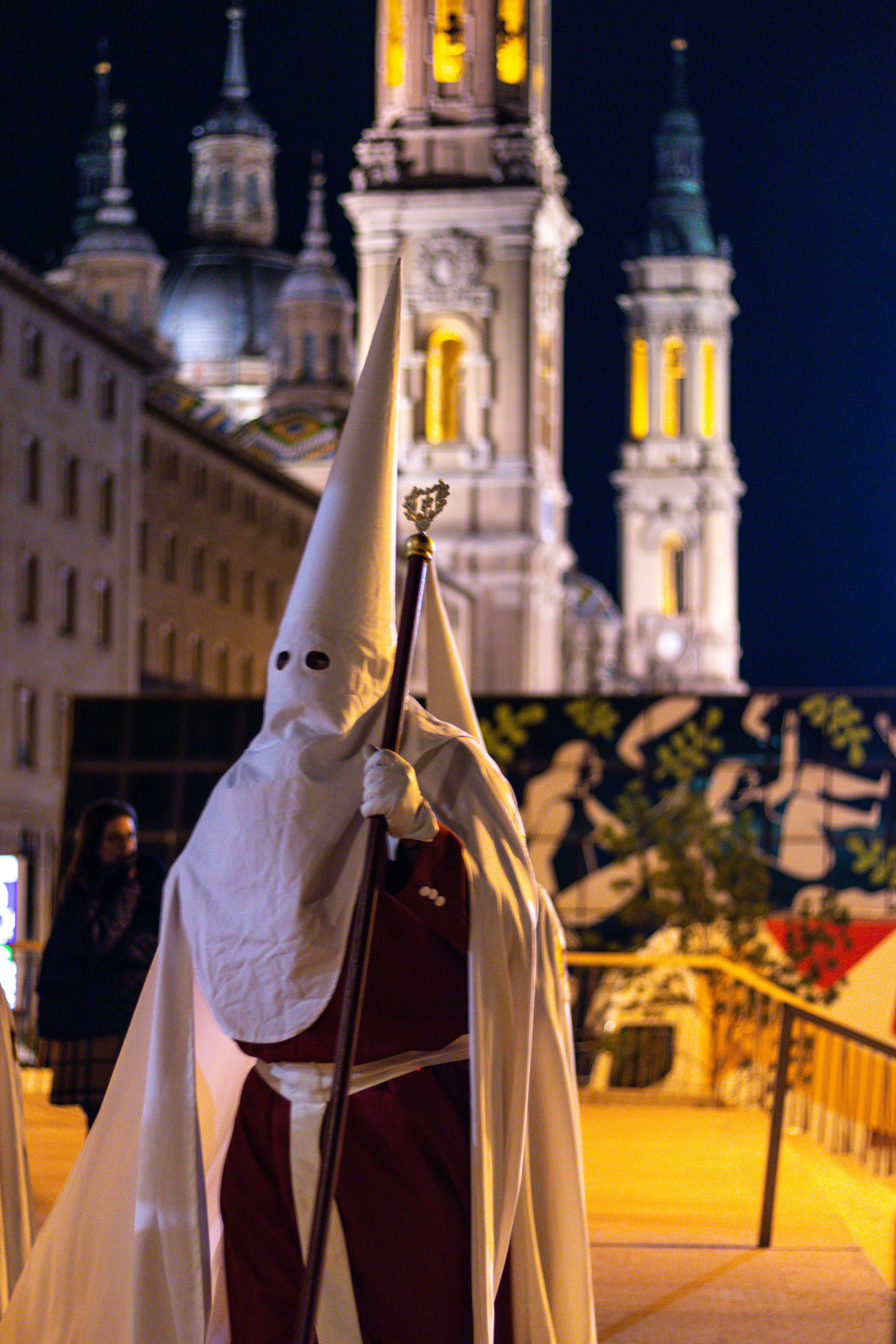Person Standing in Traditional Clothing for Semana Santa in City · Free ...