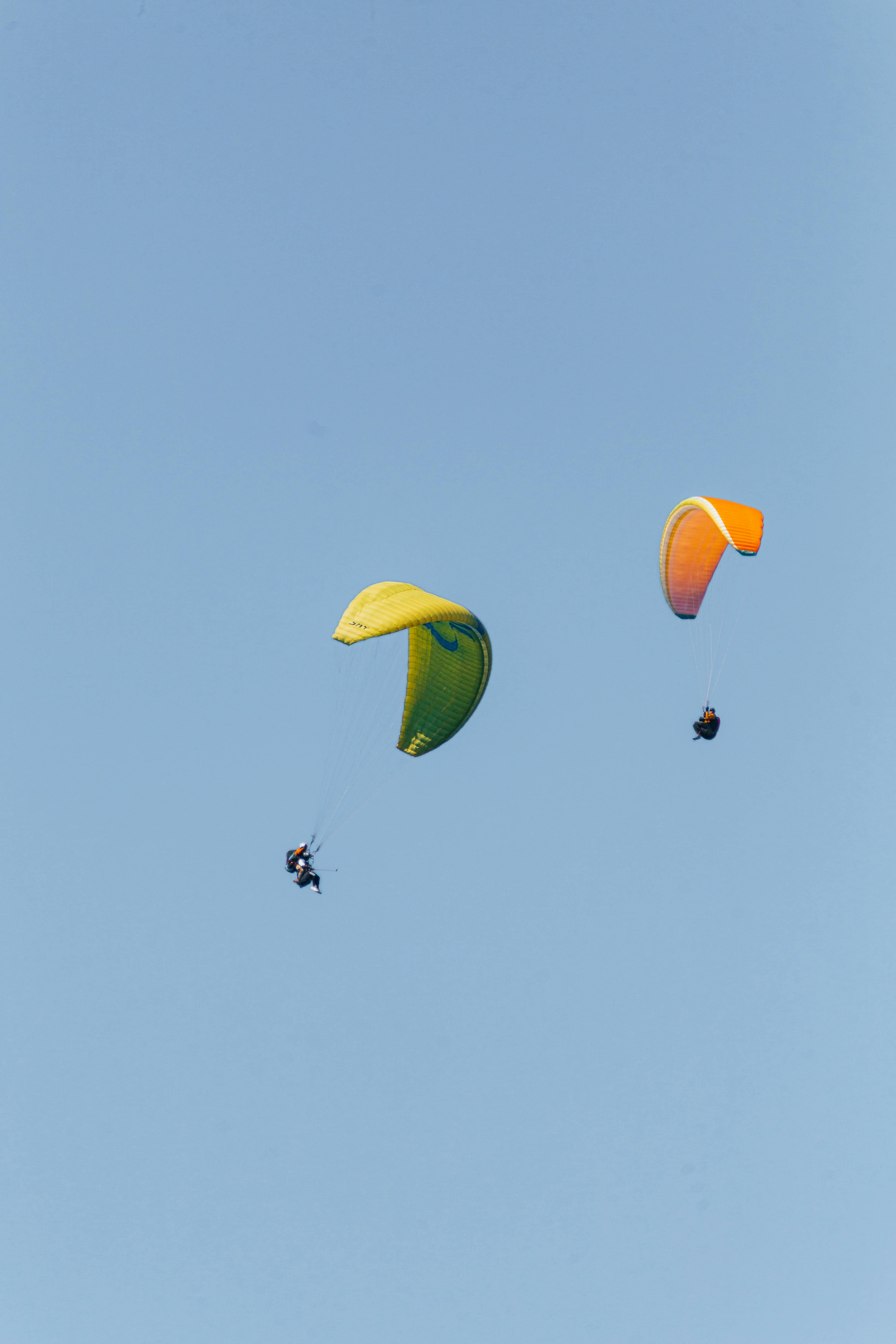 People Parachuting in Sky · Free Stock Photo