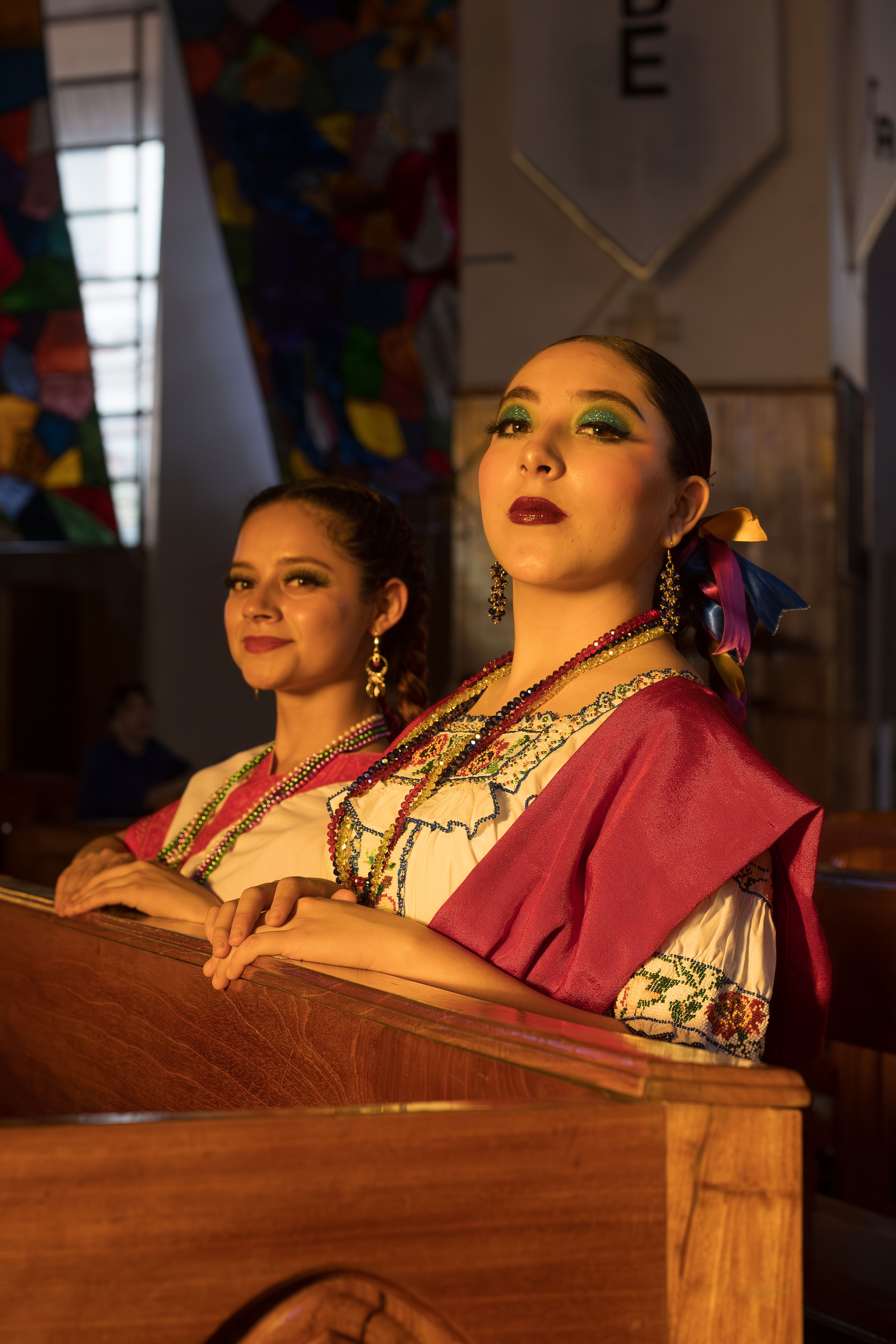 Women in Traditional Clothing at Church · Free Stock Photo