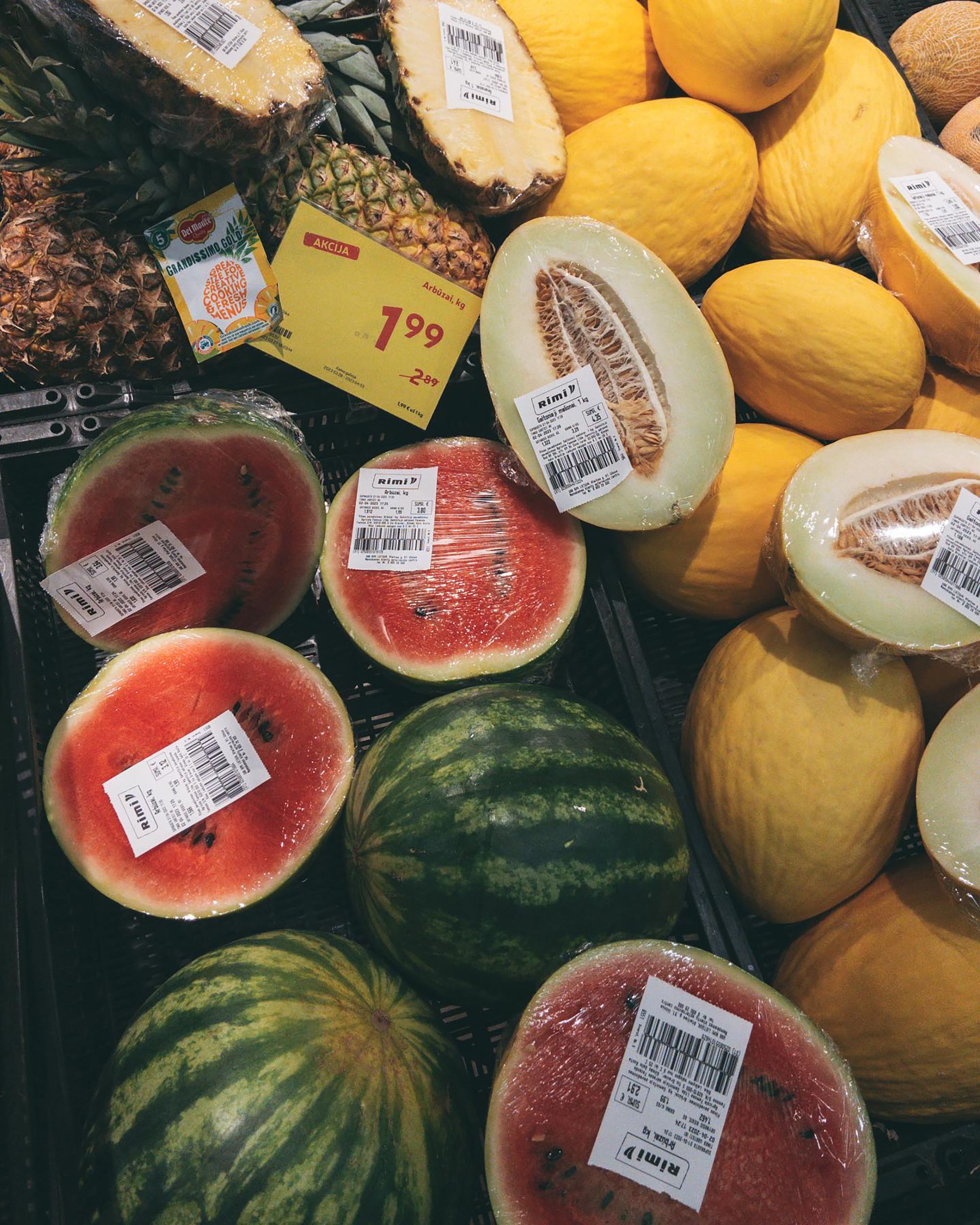 Tropical Fruits on Stall at Market · Free Stock Photo