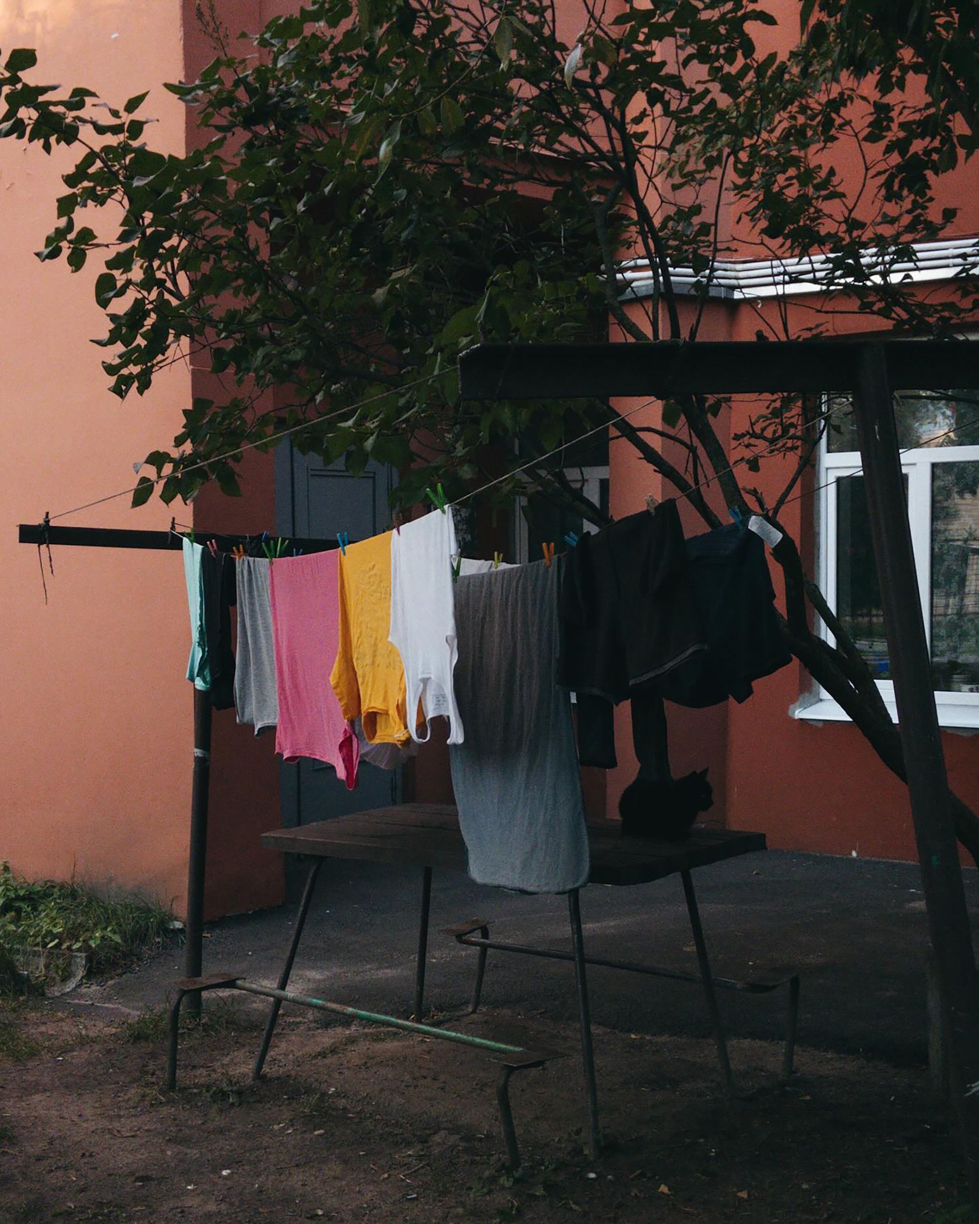 Laundry Drying near House · Free Stock Photo