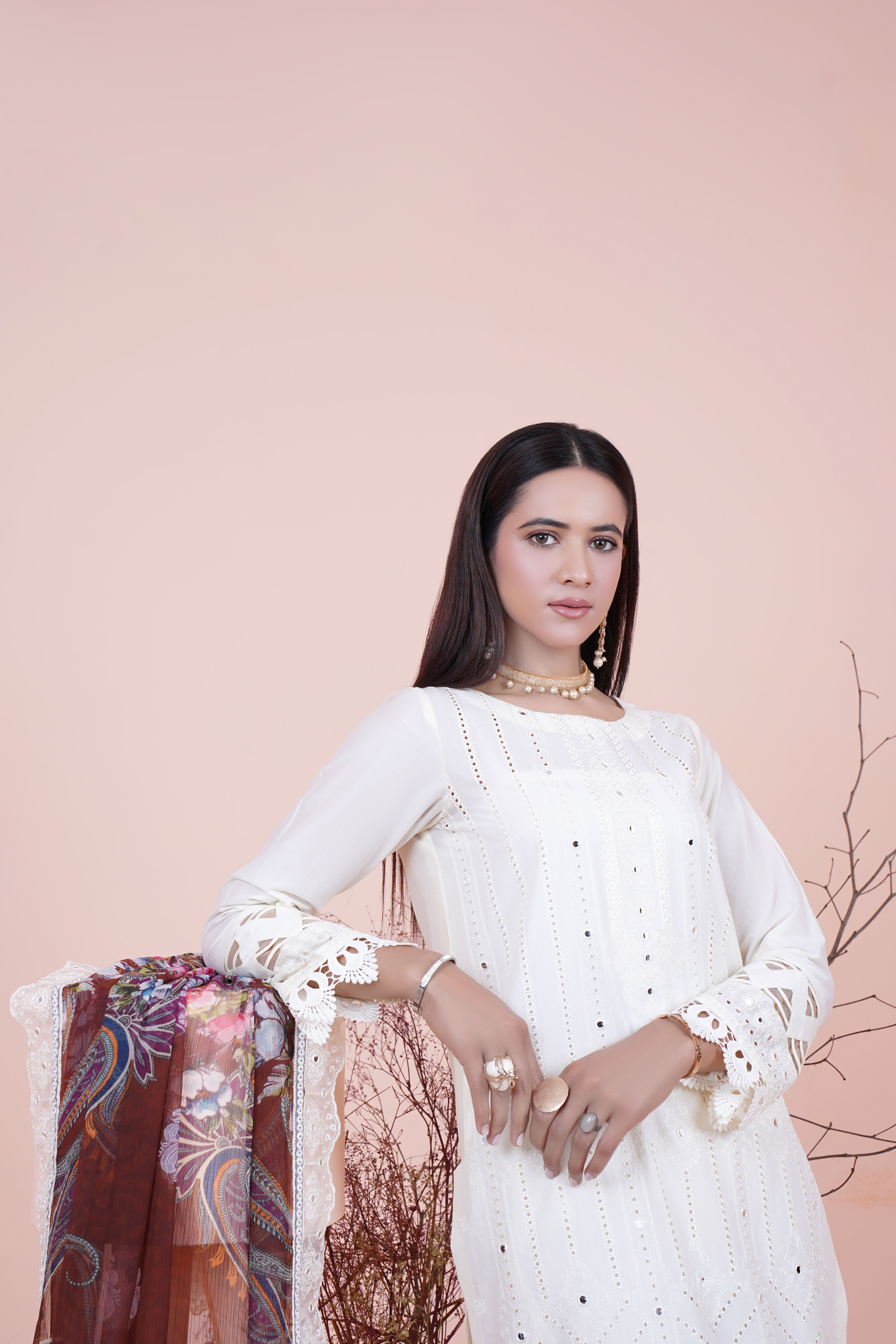 Portrait of Woman in Traditional, White Dress · Free Stock Photo