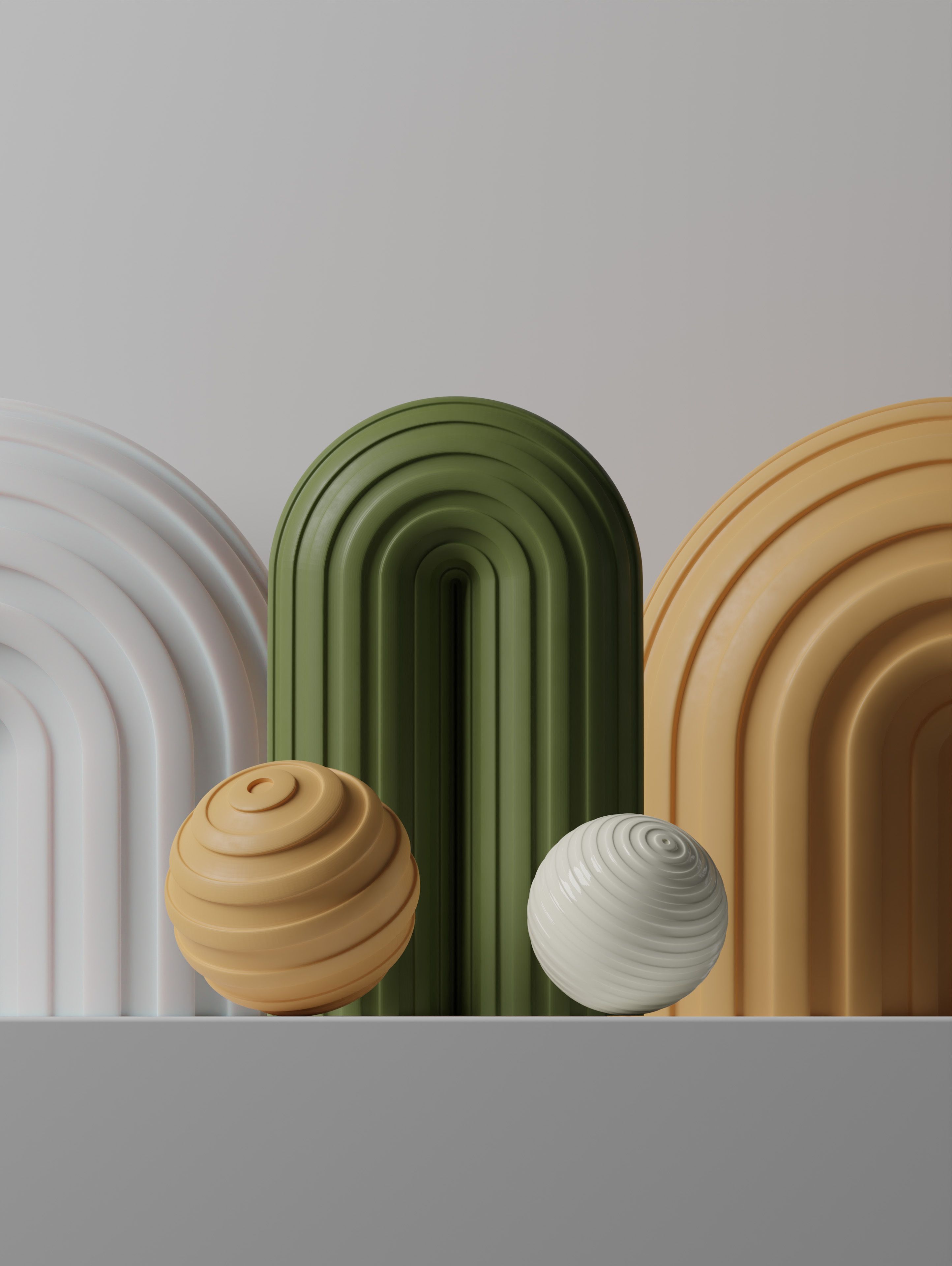 Different Geometric Shapes on White Surface · Free Stock Photo