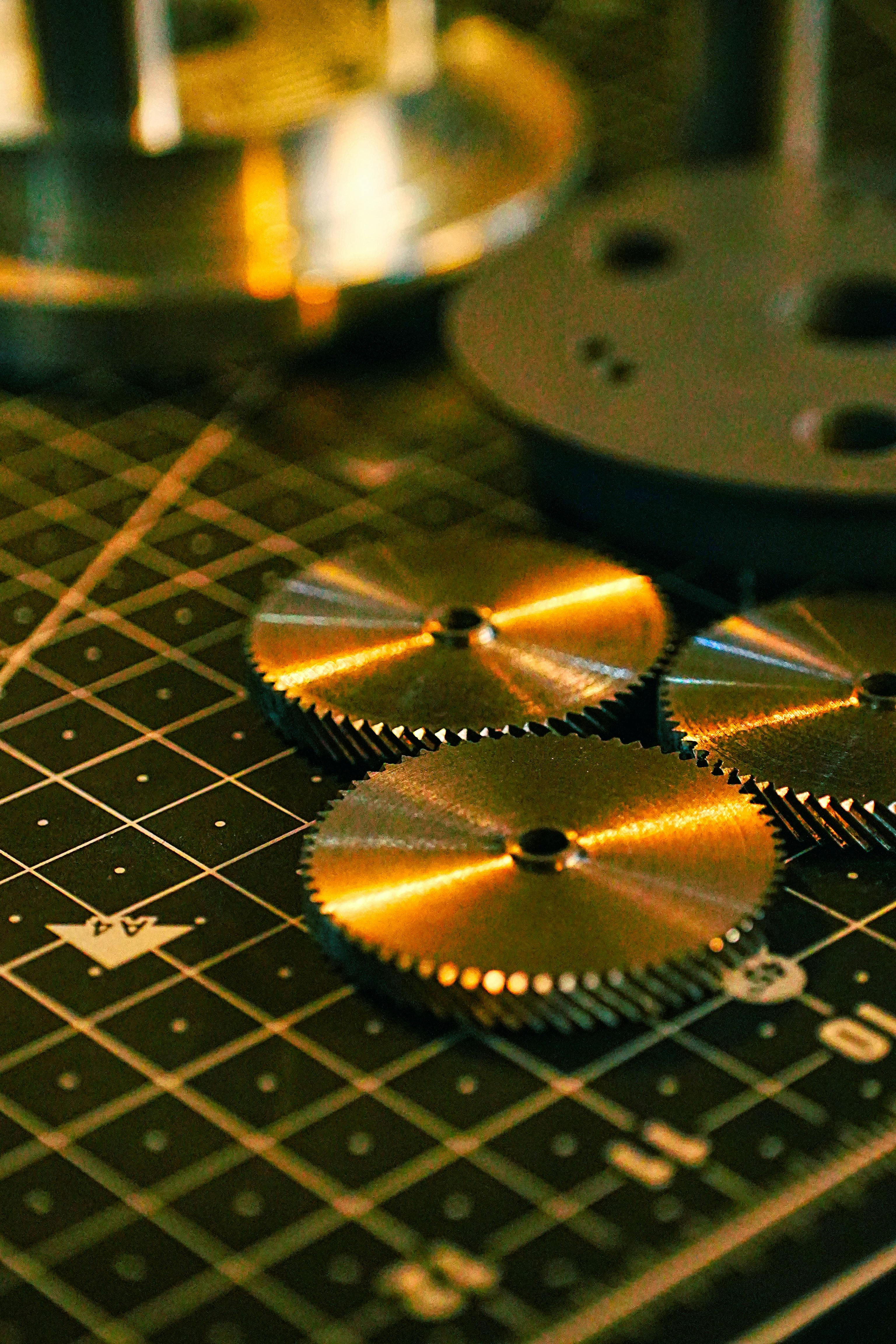 Gray and Gold Steel Gears · Free Stock Photo