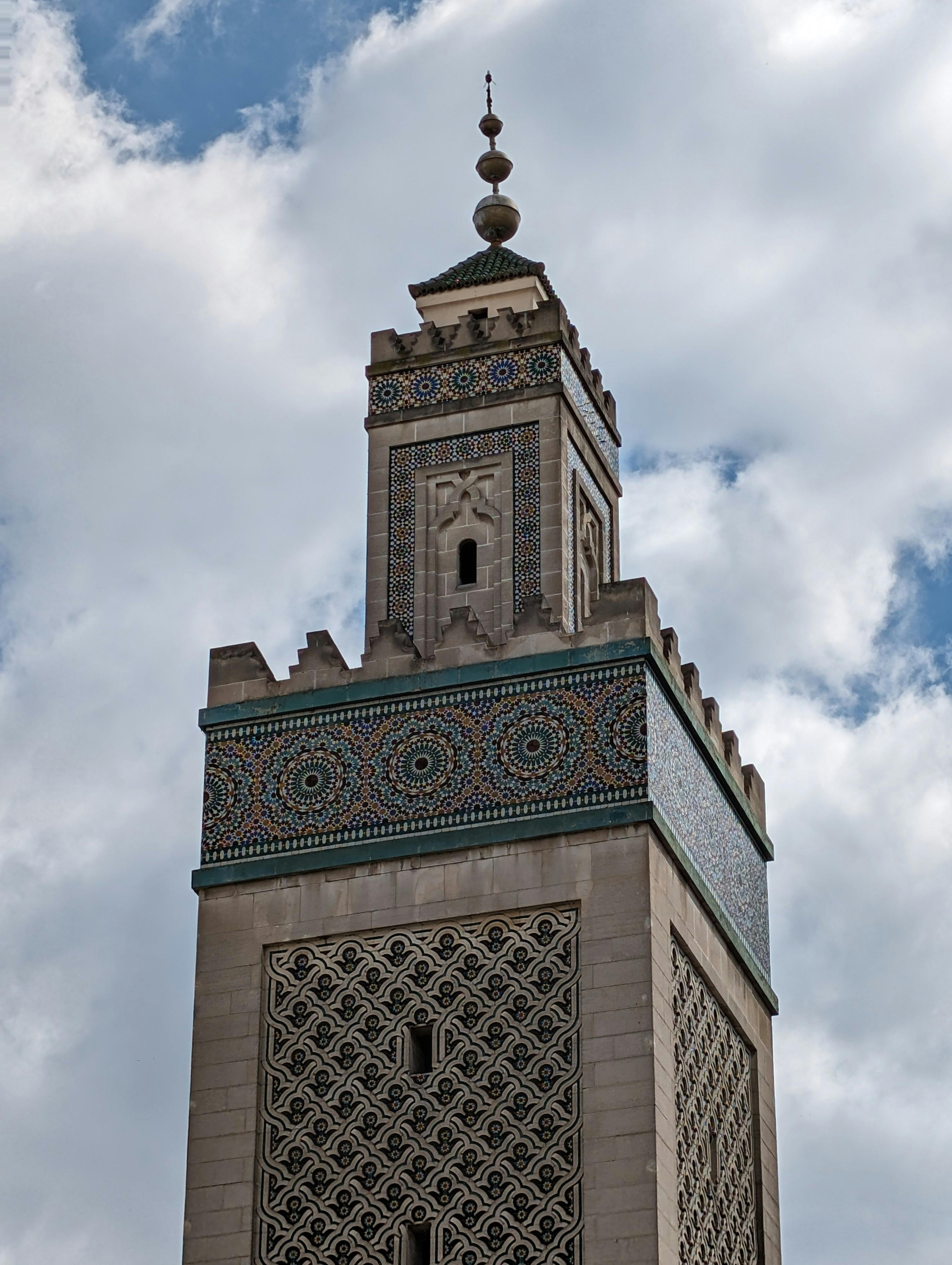 Closeup of an Ornamental Tower of a the Grand Mosque of Paris · Free ...