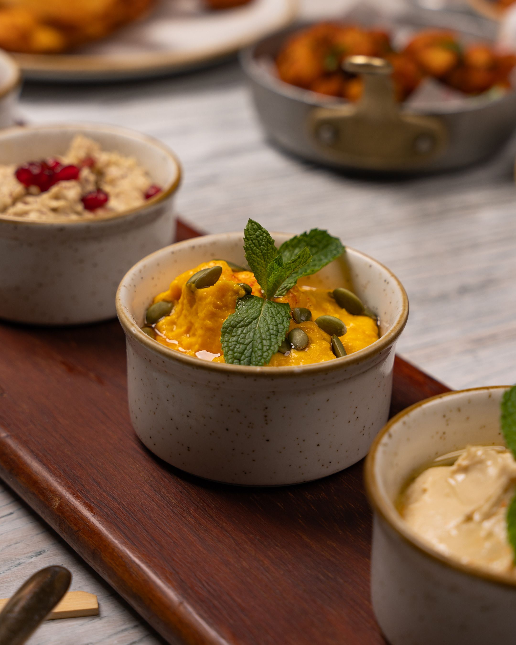 Close-up of a Creamy Paste with Pumpkin Seeds · Free Stock Photo