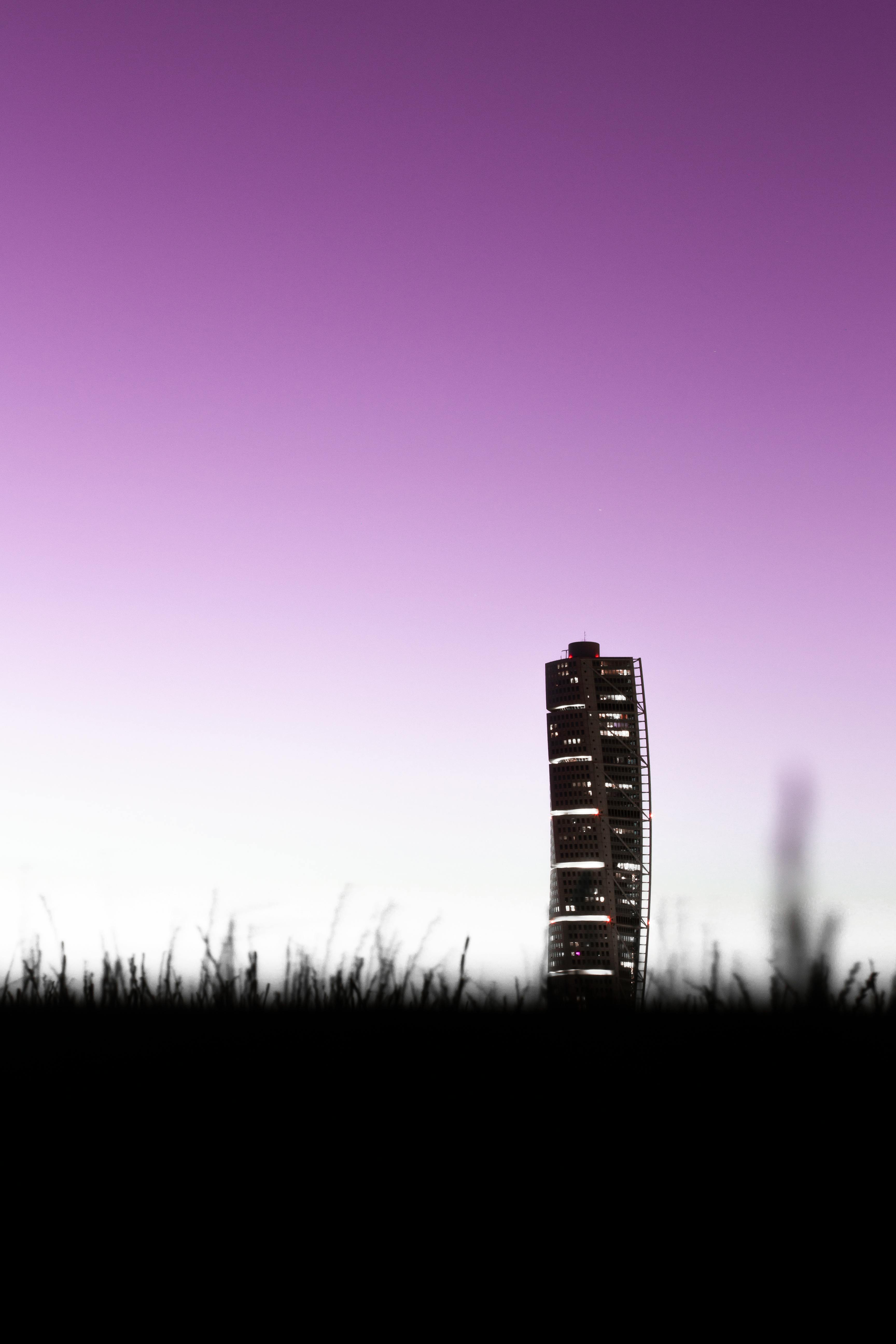 Silhouette of High Rise Building · Free Stock Photo
