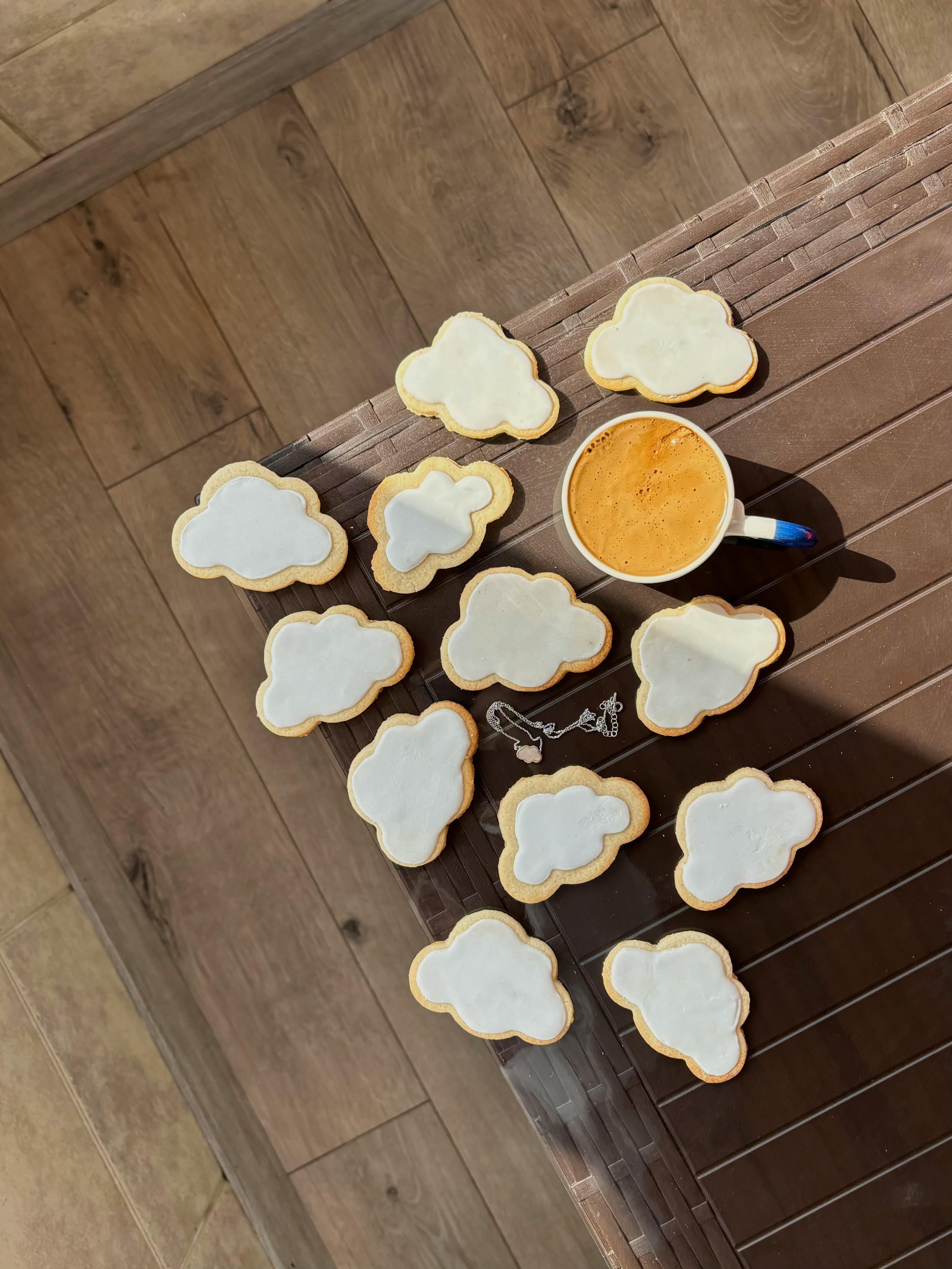 cloud shaped cookies! ☁️ · Free Stock Photo