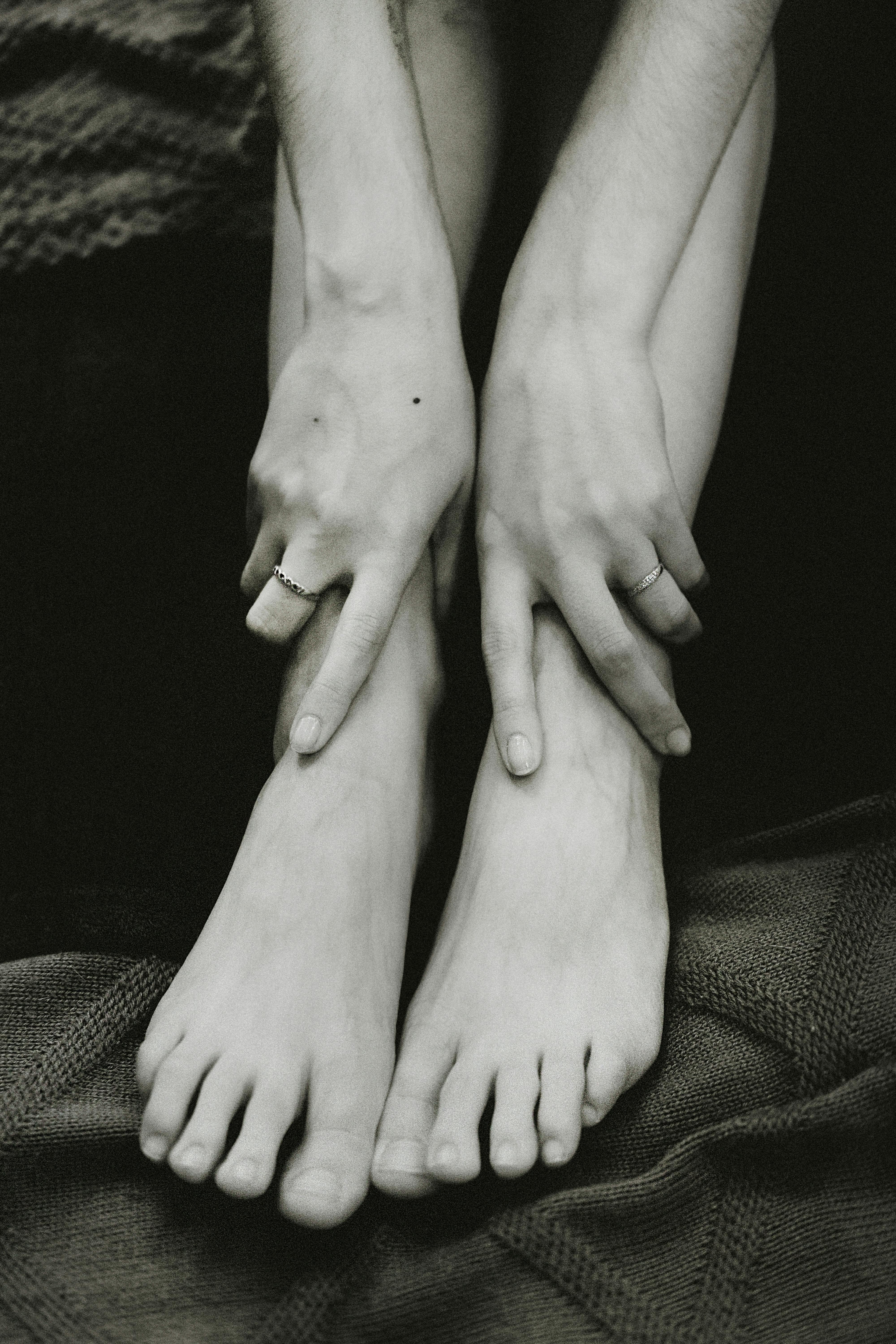 Hands and Feet of Woman · Free Stock Photo