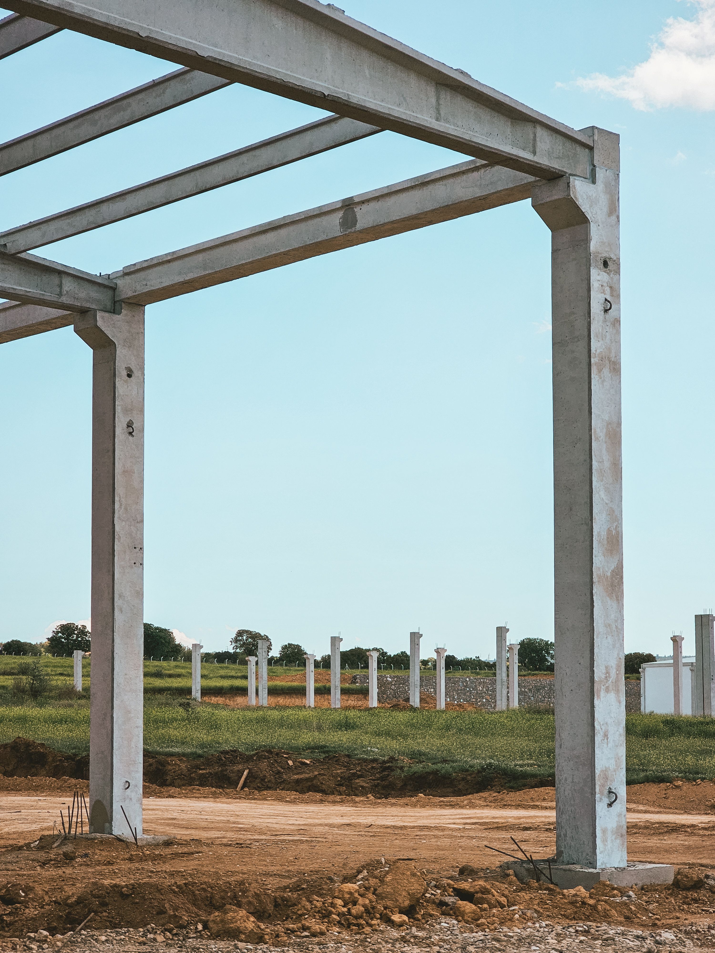 Beams of Construction in Countryside · Free Stock Photo