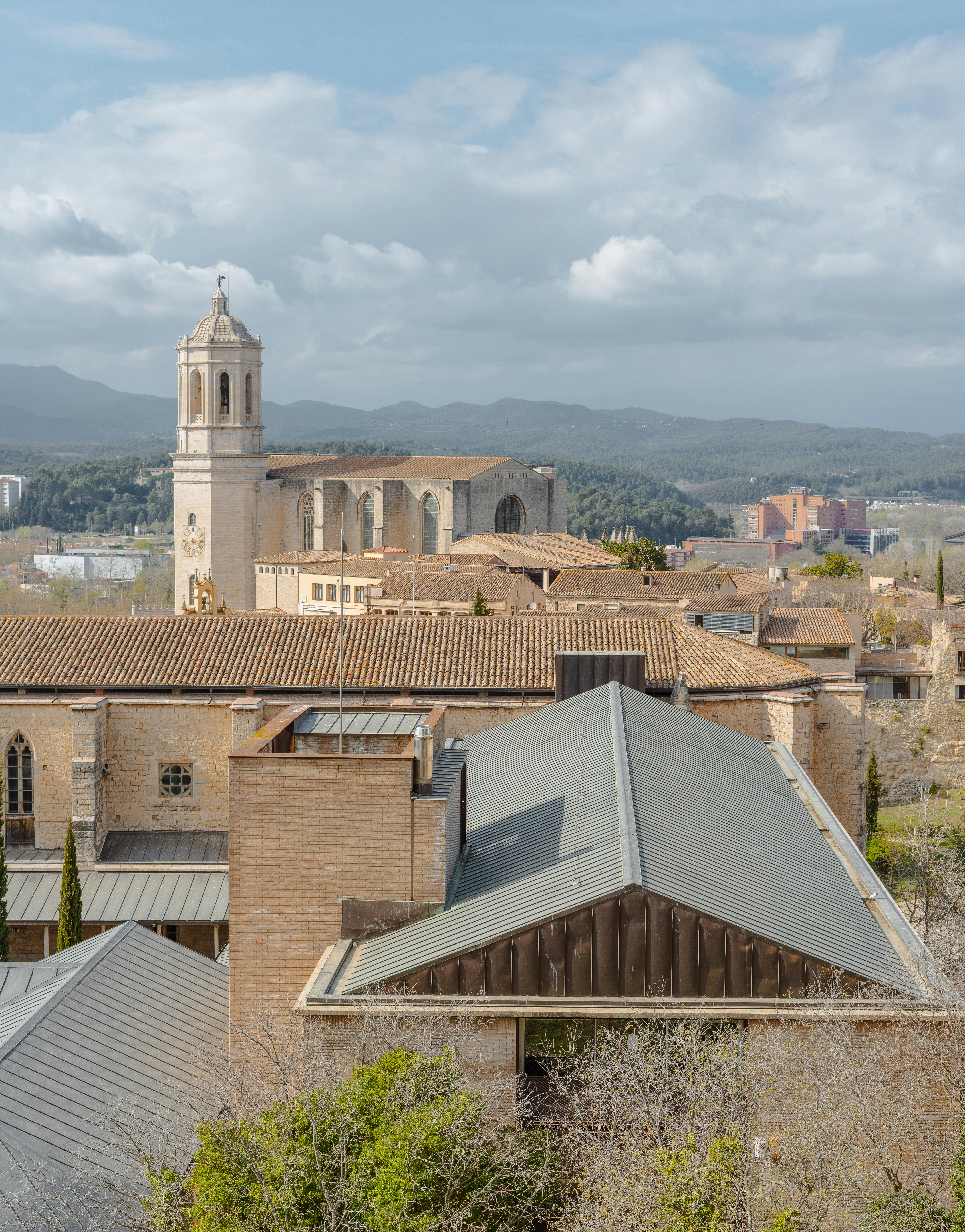 Rooftops of Buildings and Church in Girona in Spain · Free Stock Photo