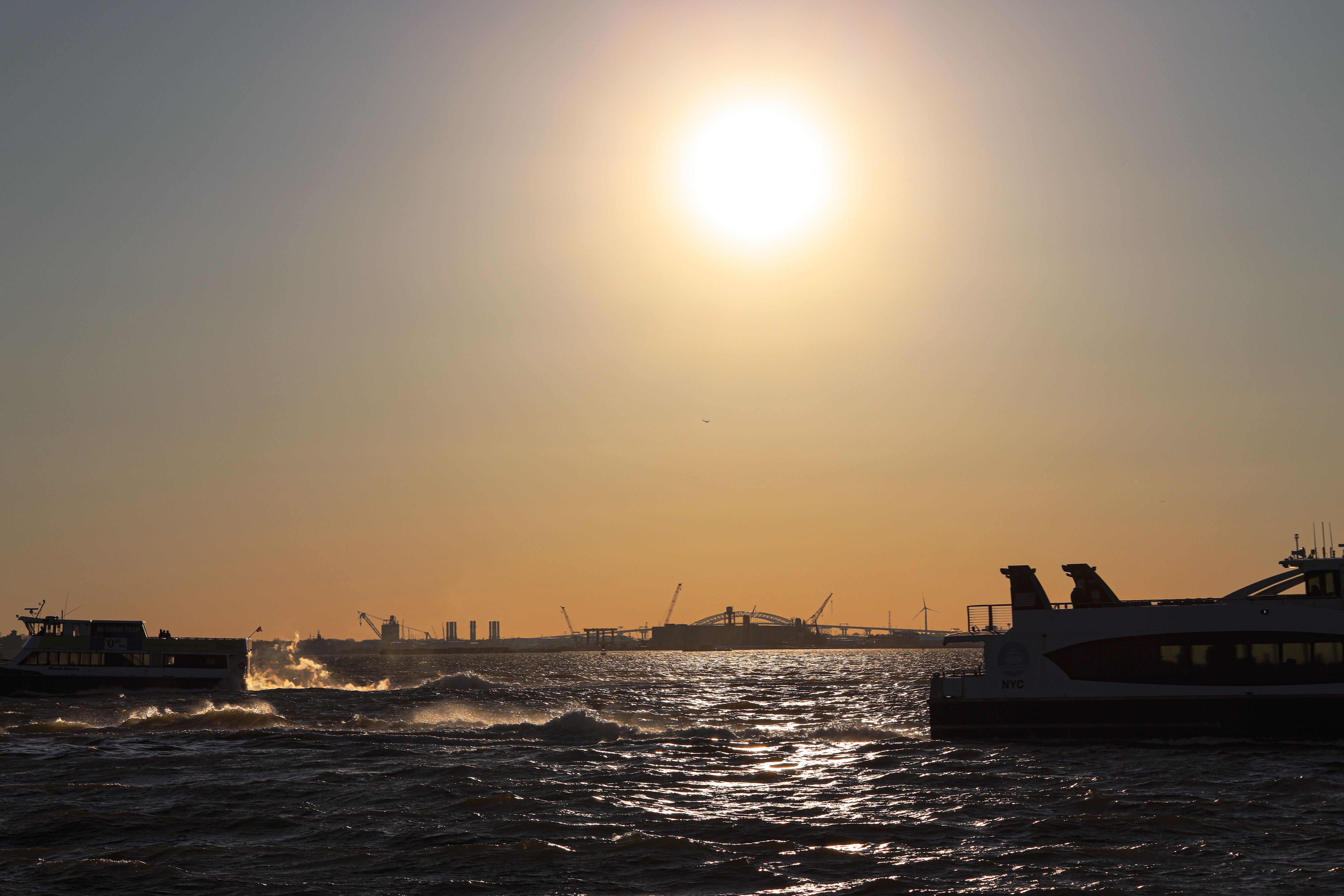 Sun Setting over a Harbor · Free Stock Photo