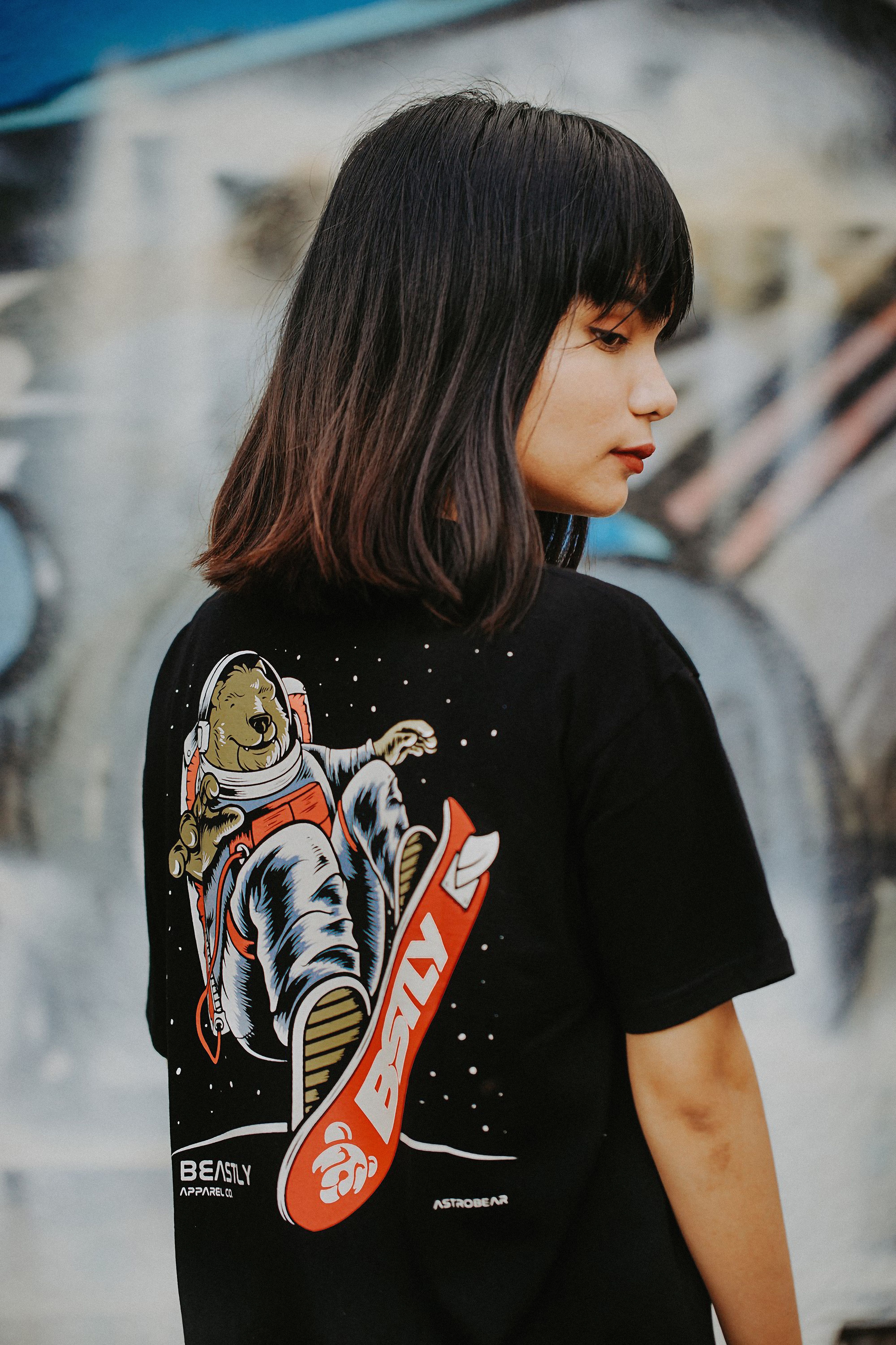 Back View of Woman in T-shirt · Free Stock Photo