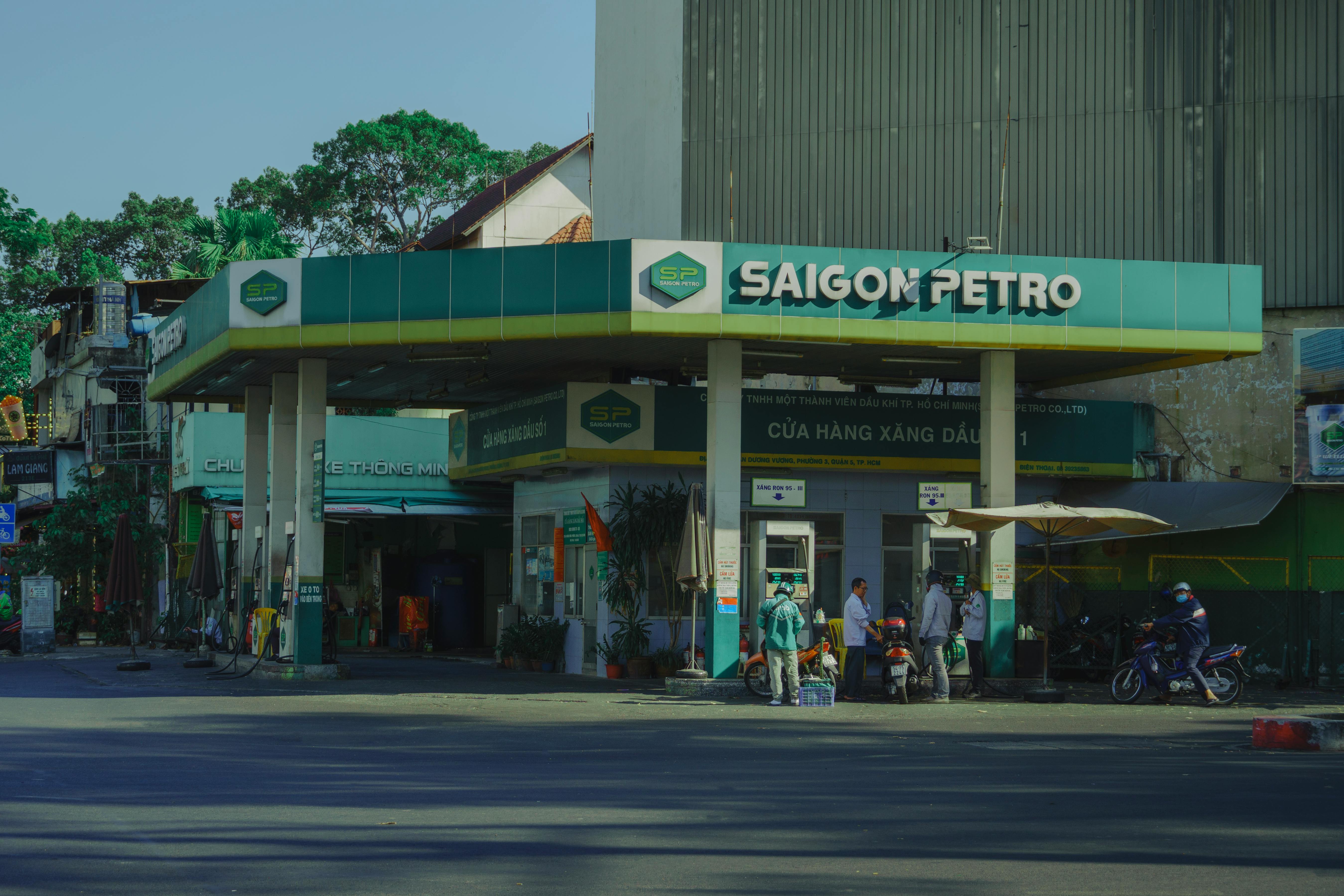 A Saigon Petro Gas Station in a City · Free Stock Photo