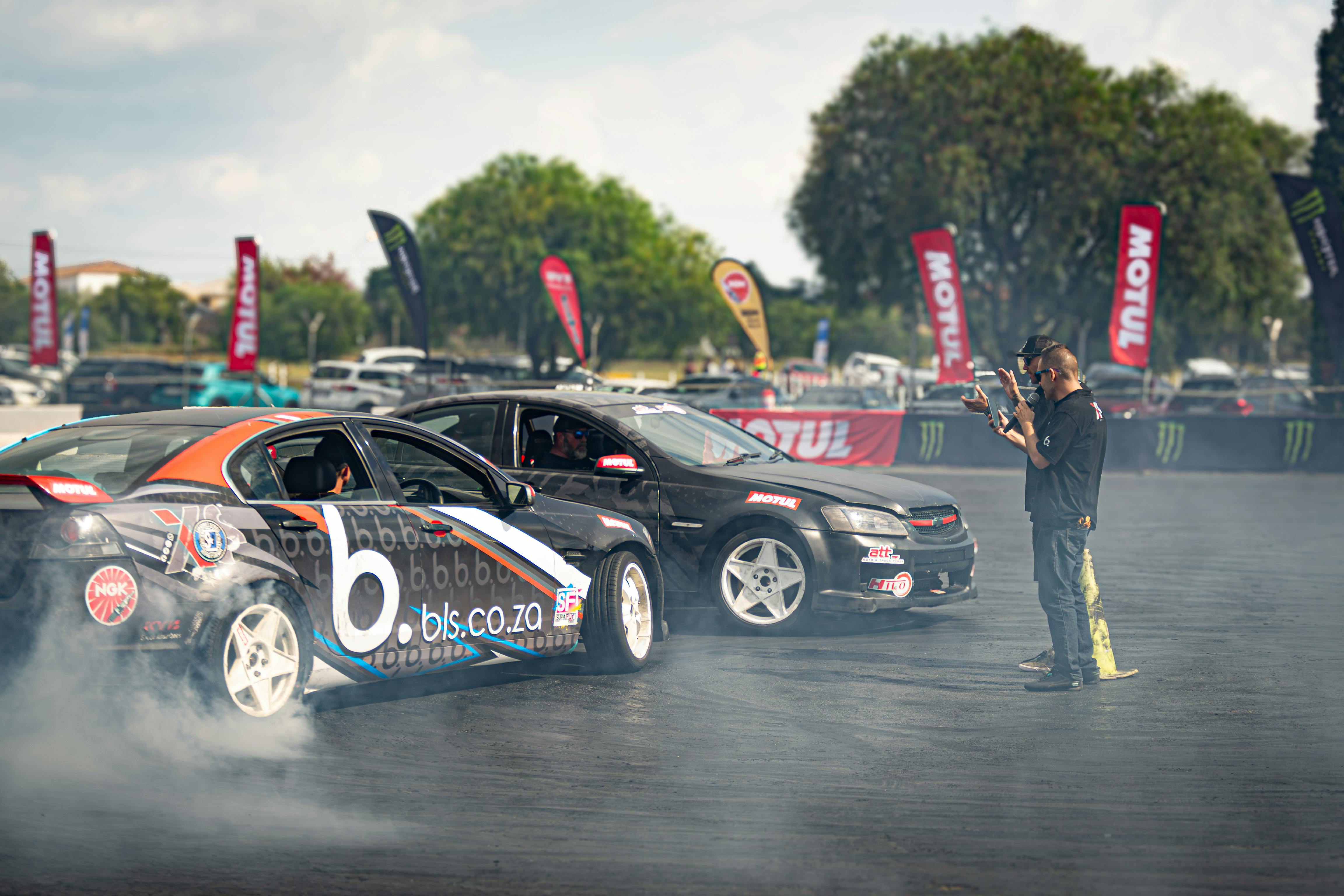 View of a Car Drifting at the Formula Drift Event in Long Beach ...