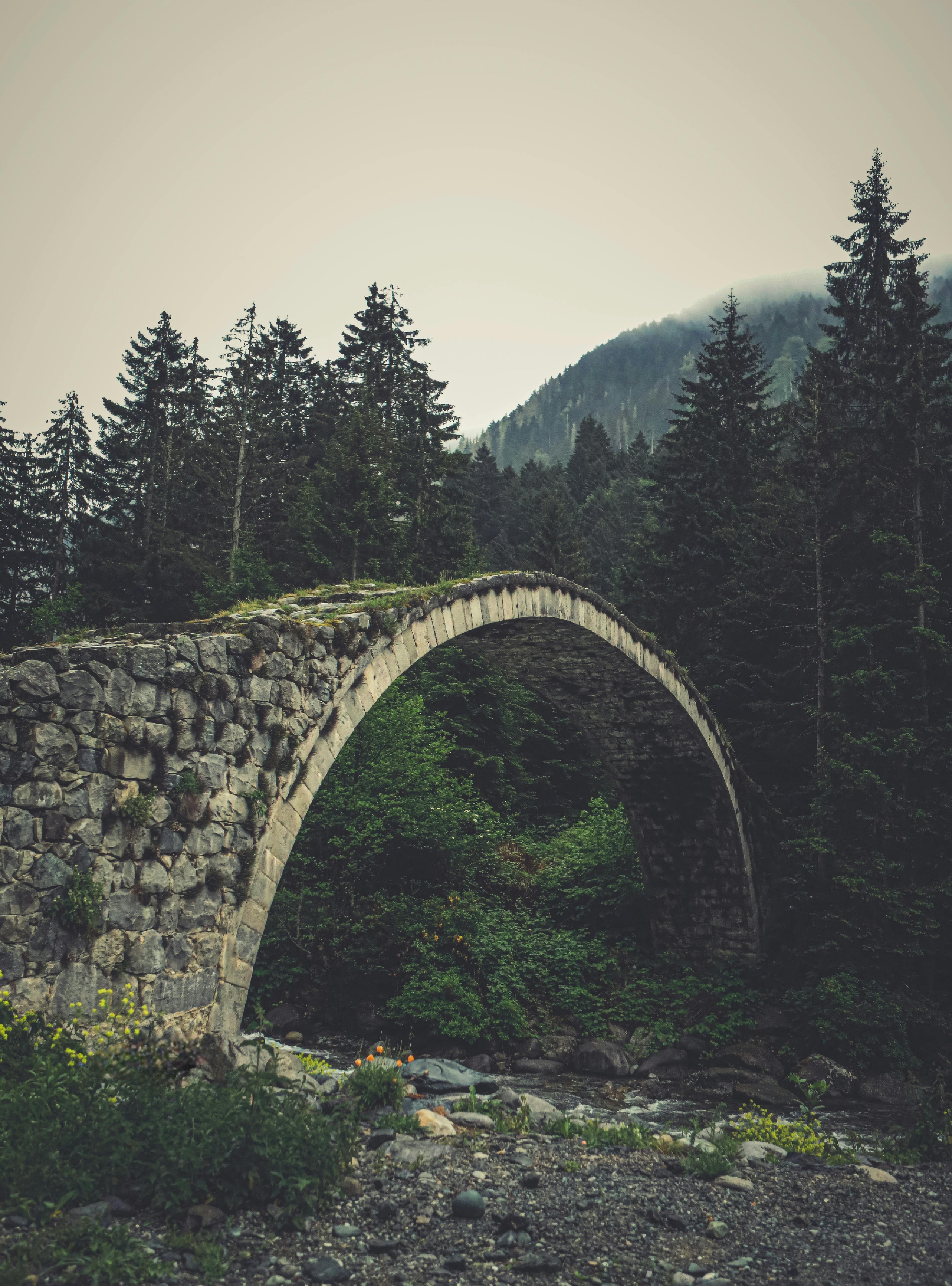 Historical Cilanc Bridge, Elevit Creek, Camlihemsin, Rize, Turkey ...