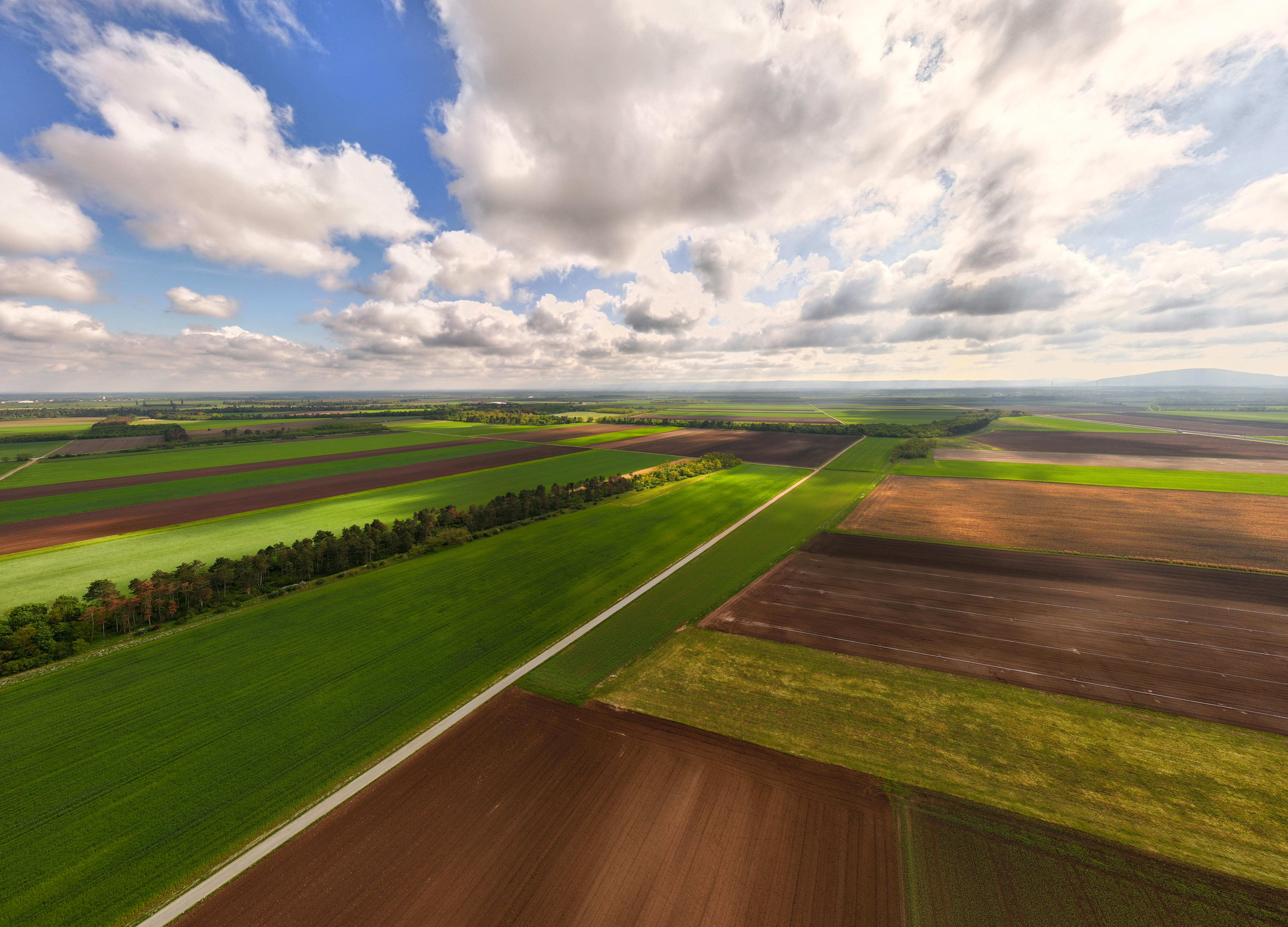 Bird's Eye View Of Farmland · Free Stock Photo