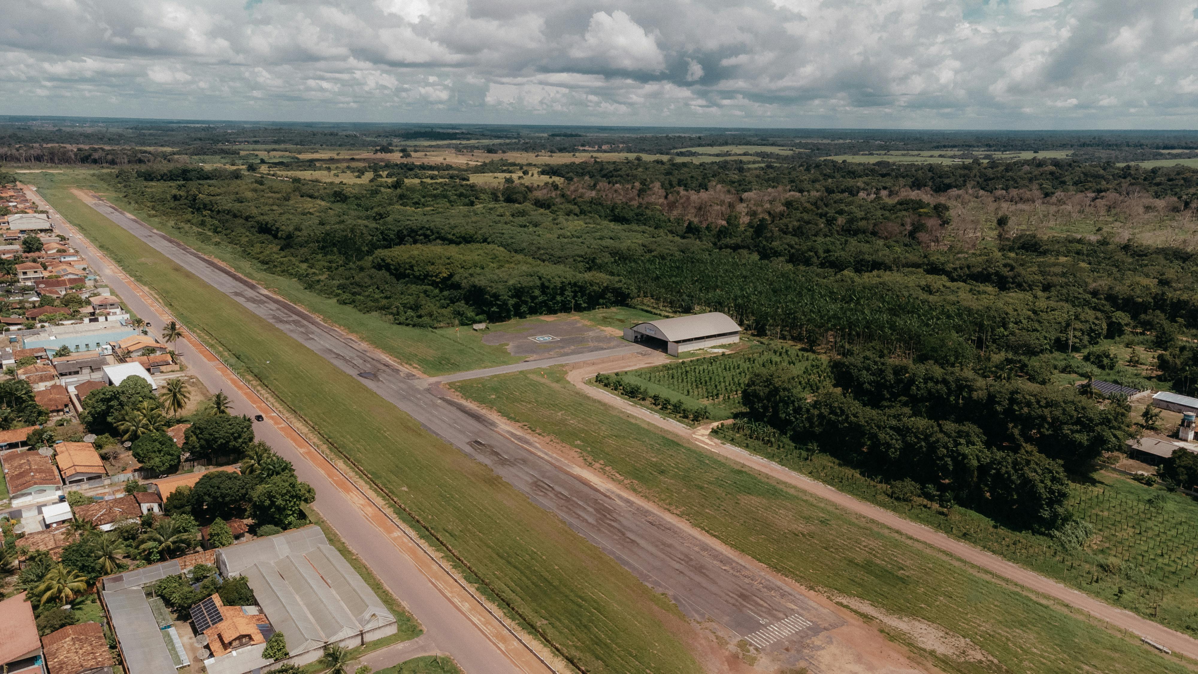 Drone Shot of Runway · Free Stock Photo
