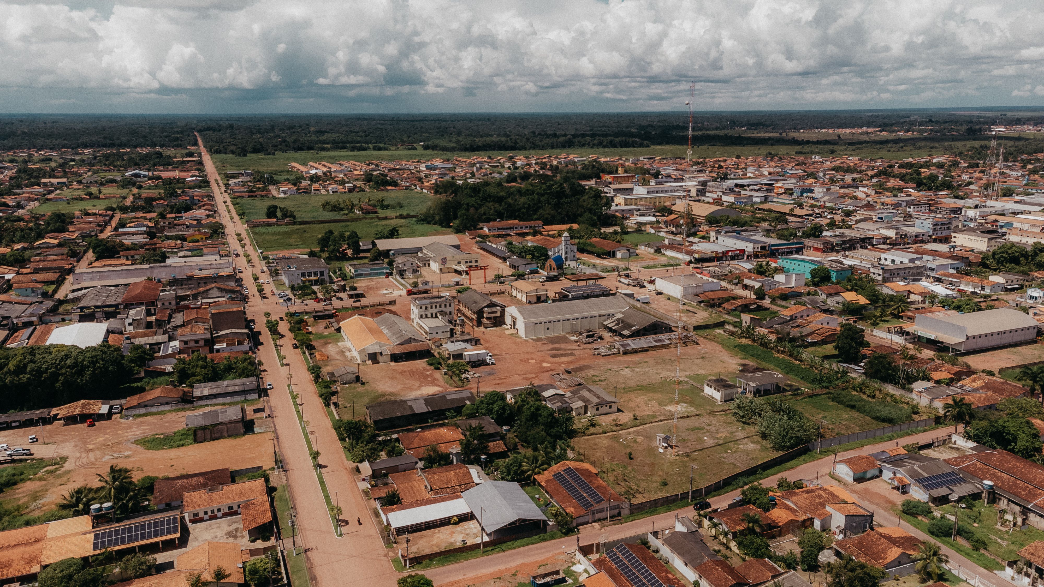 Townscape Against a Landscape · Free Stock Photo