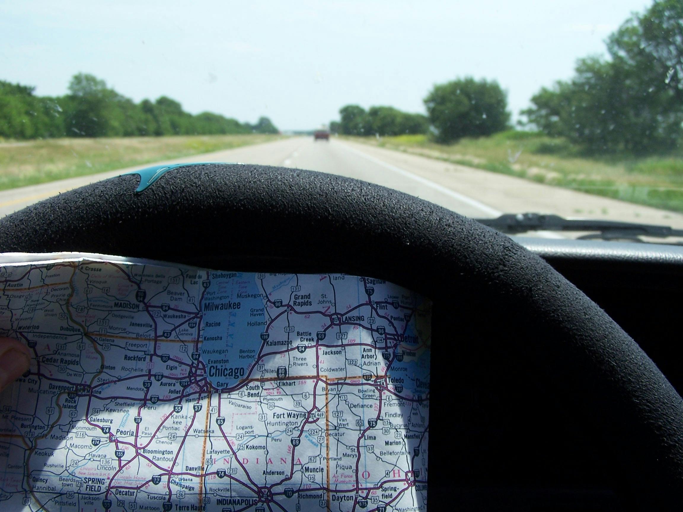 Free stock photo of driving with map, road map