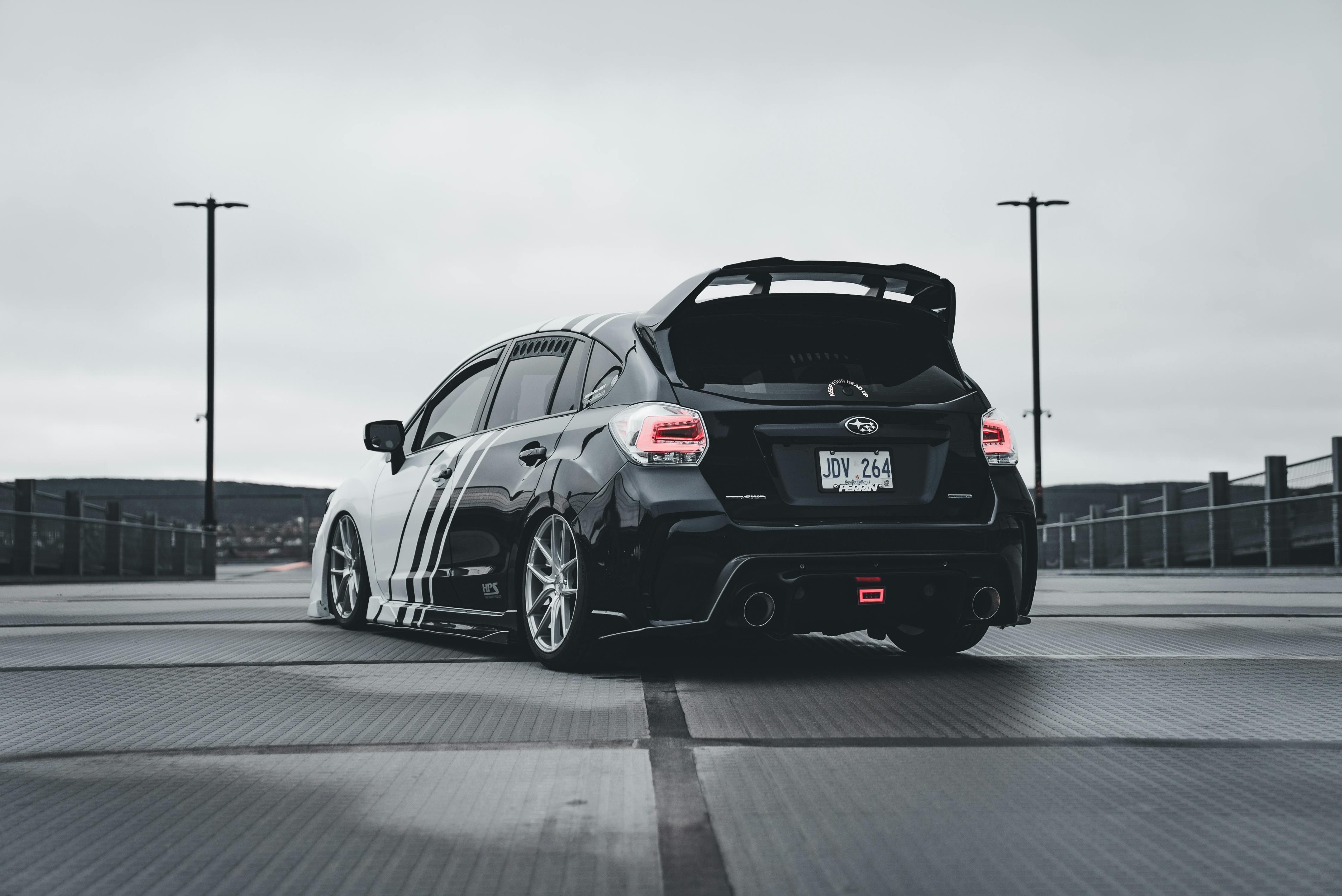 Back View of Tuned Subaru WRX · Free Stock Photo