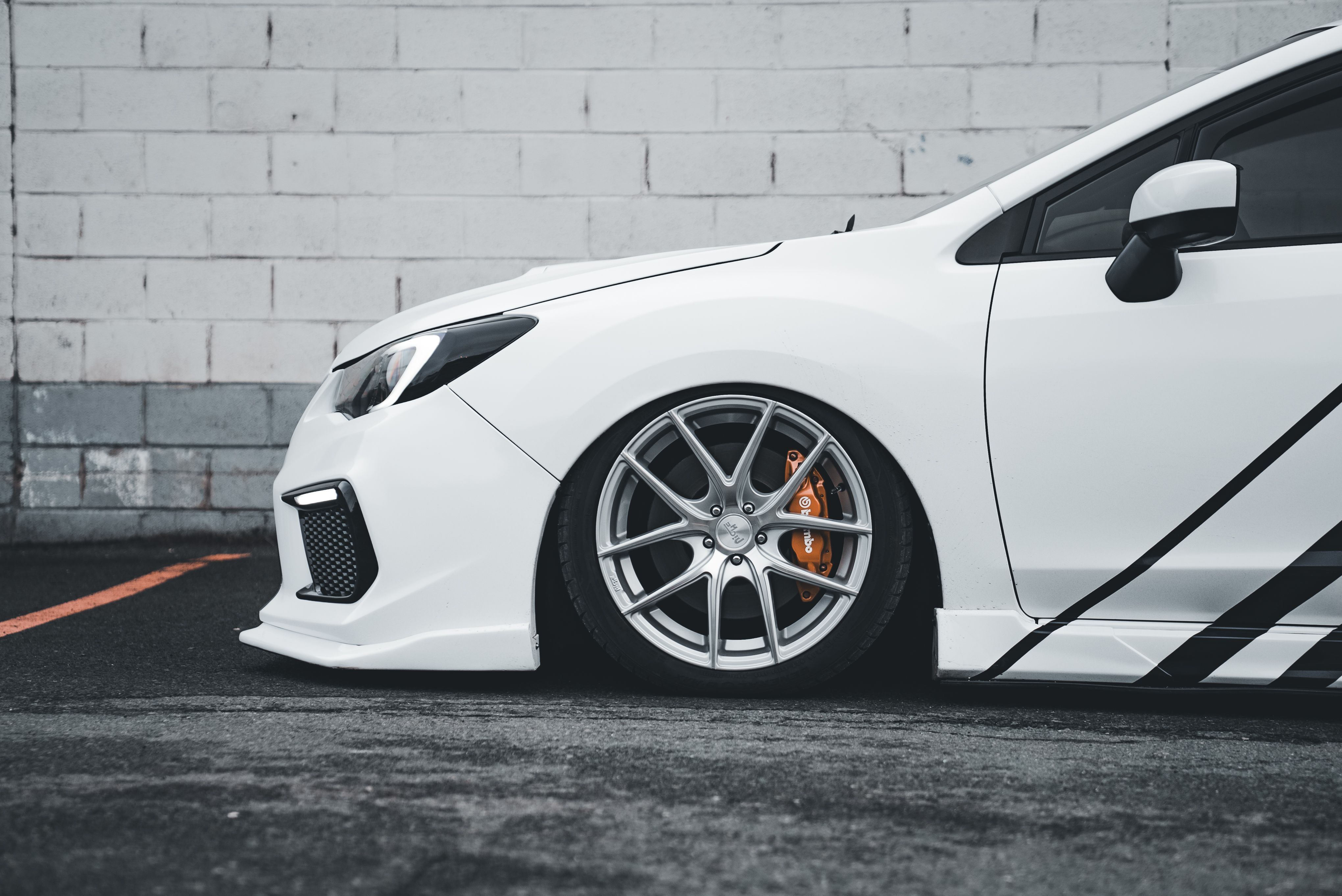 White, Tuned Subaru WRX · Free Stock Photo