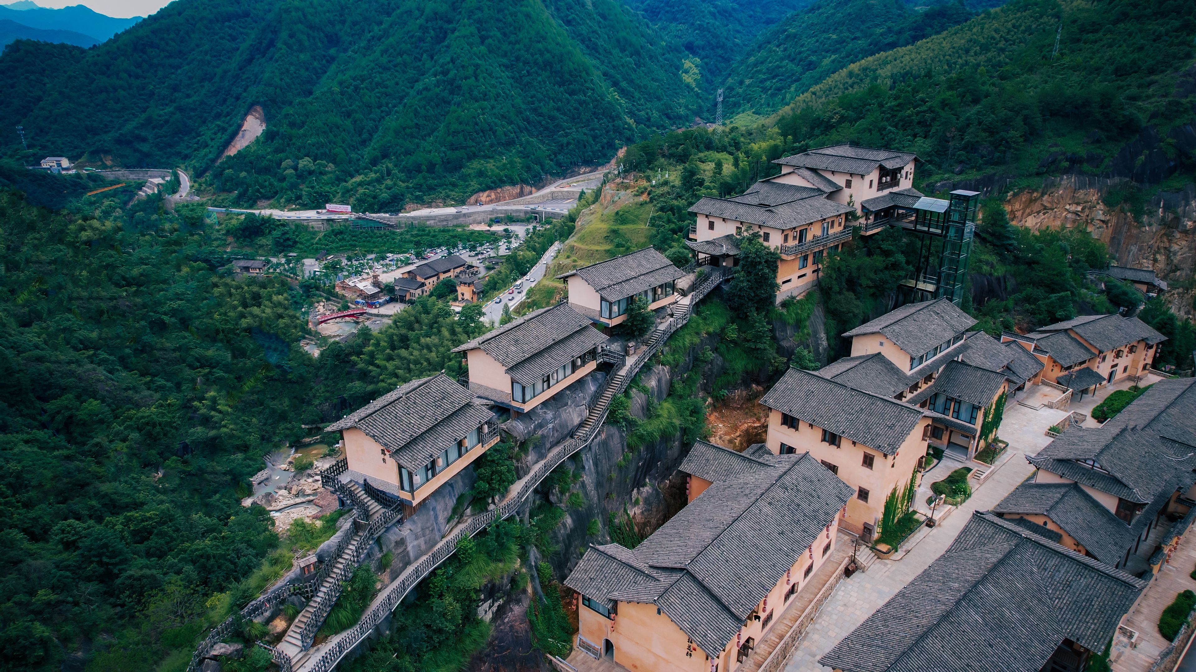 High Angle View of a Scenic Town in China · Free Stock Photo