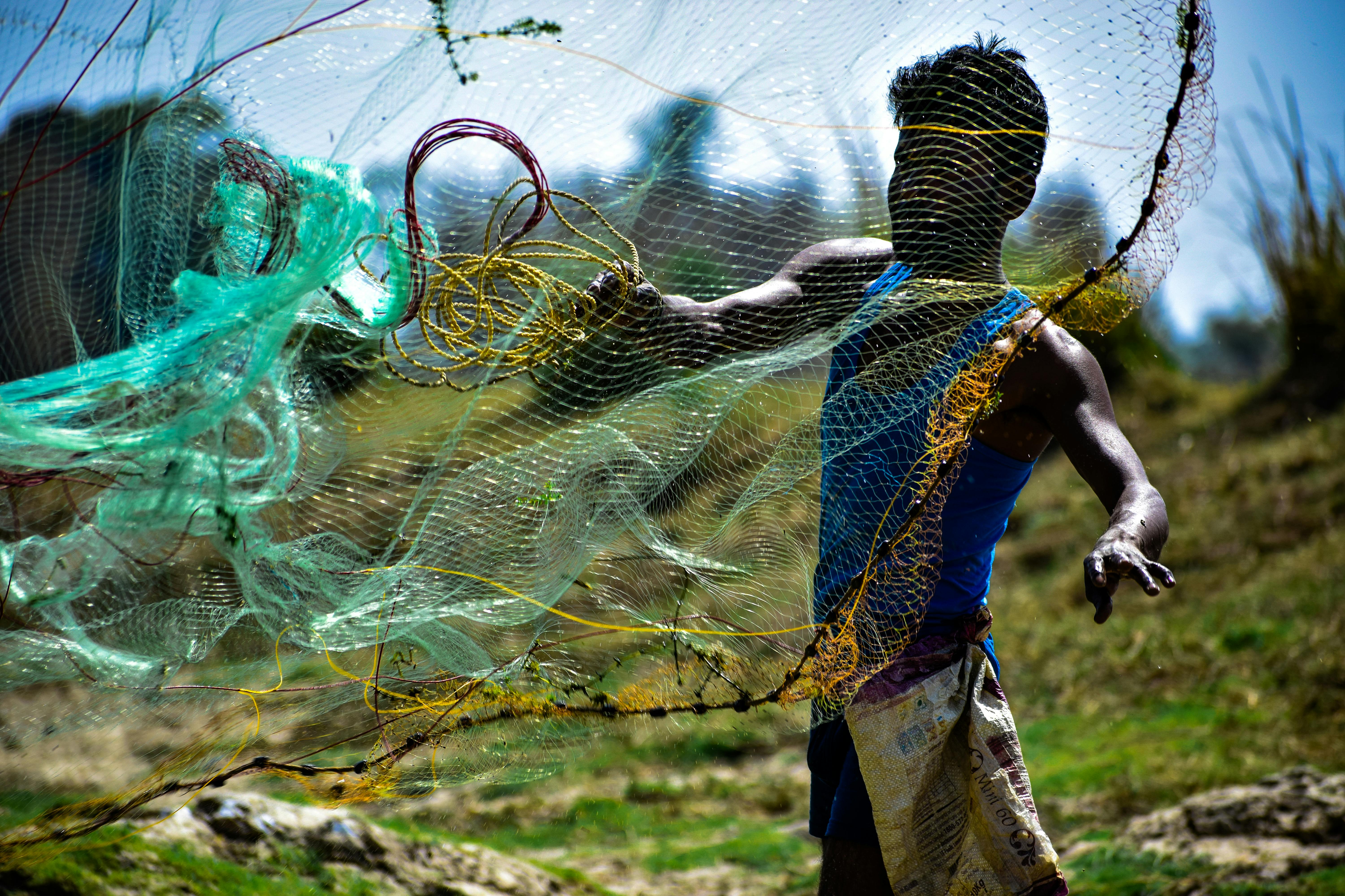 Little Boy with a Net · Free Stock Photo